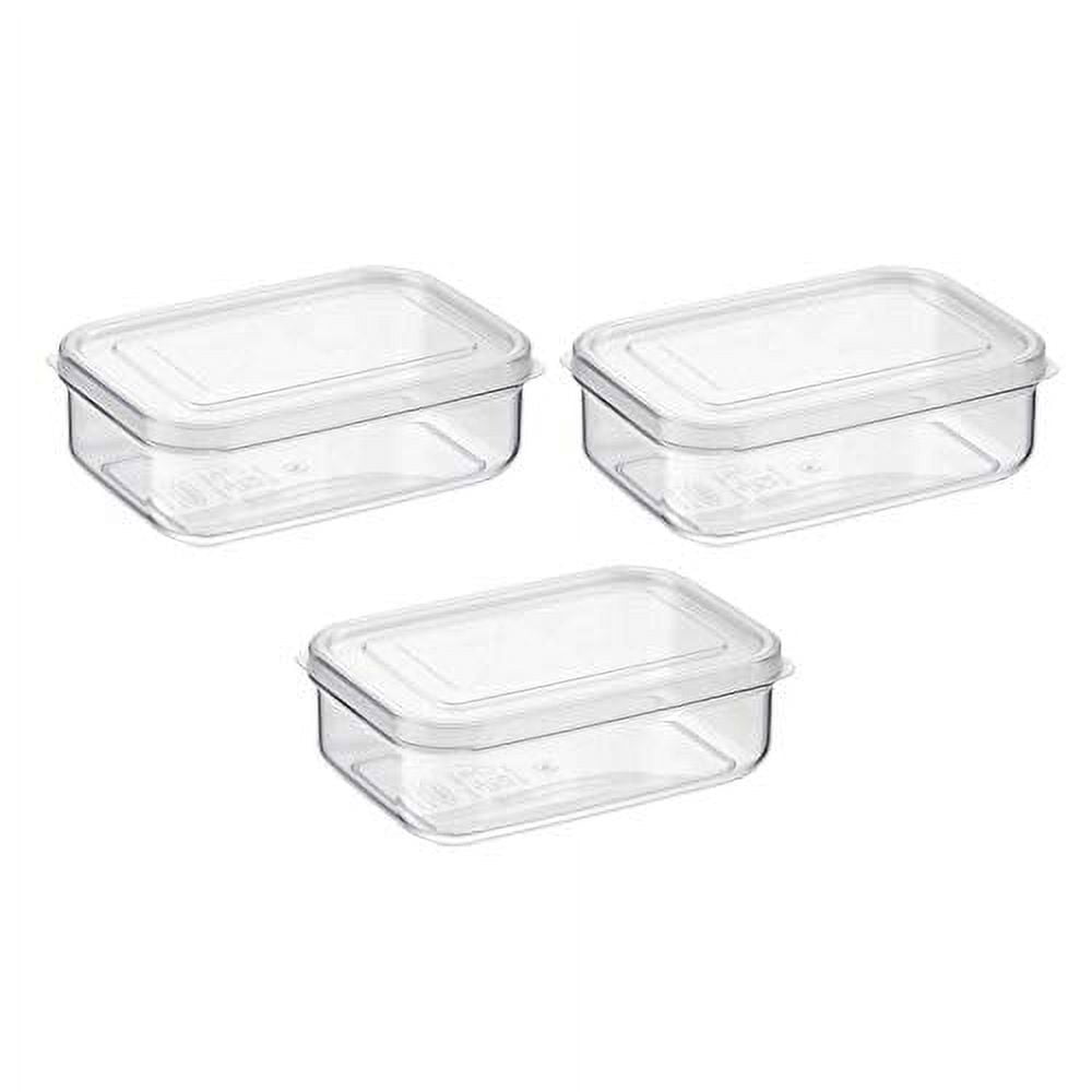 (Set of 3) Lustroware Micro Clear 21 oz Food Storage Container |Virtually Indestructible Tritan ...