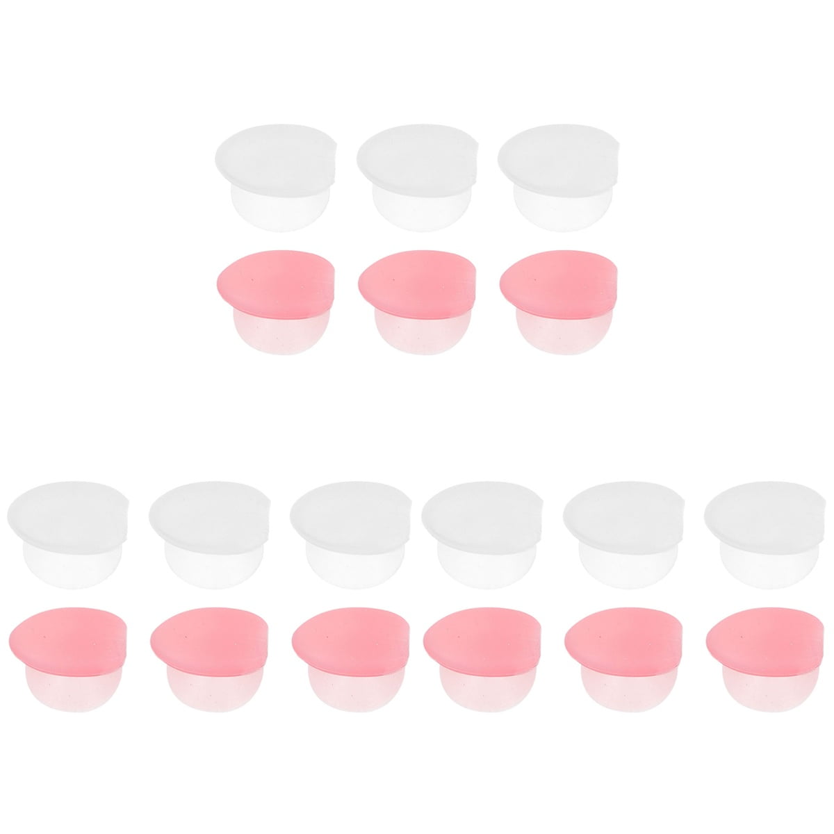 Set of 3 Makeup Sponges for Foundation Silicone Lip Brush Cover Travel ...