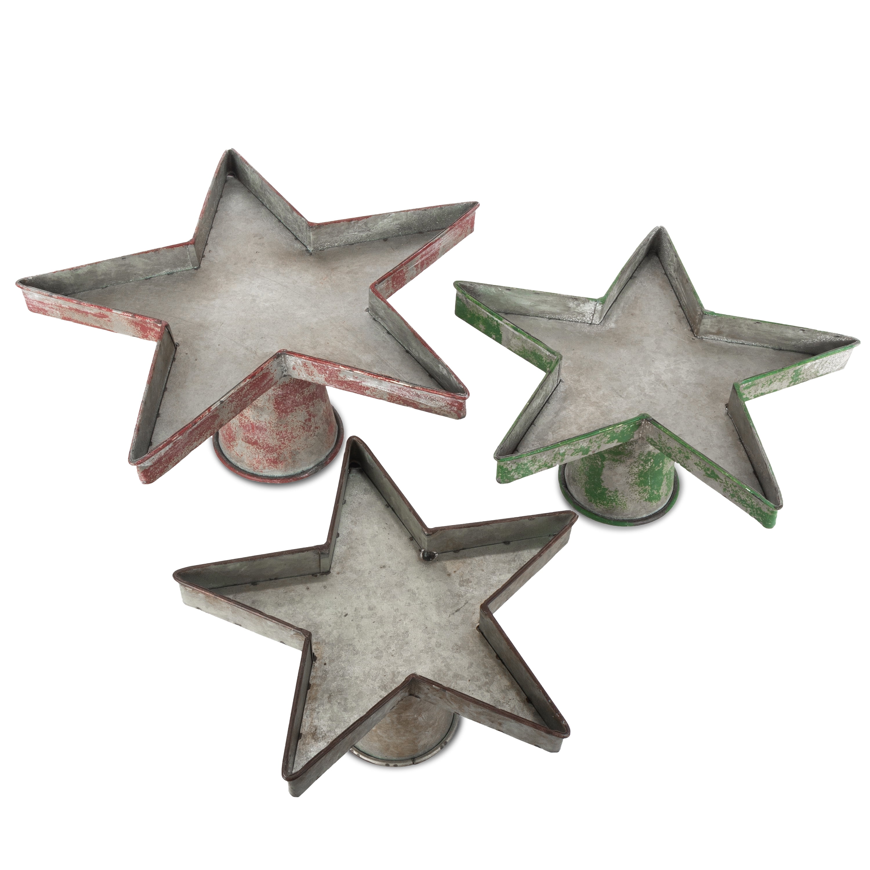 Set of 3 Metal Decorative Star Plant Stands - Walmart.com