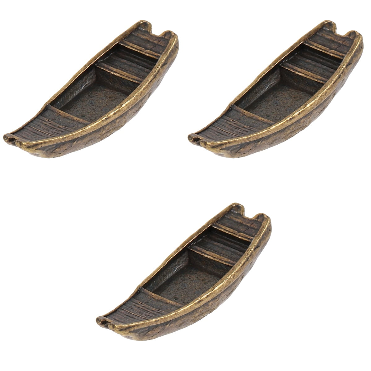 Set of 3 Landscape Boat Reeds Flute Lyre Musical Dark Brown - Walmart.com