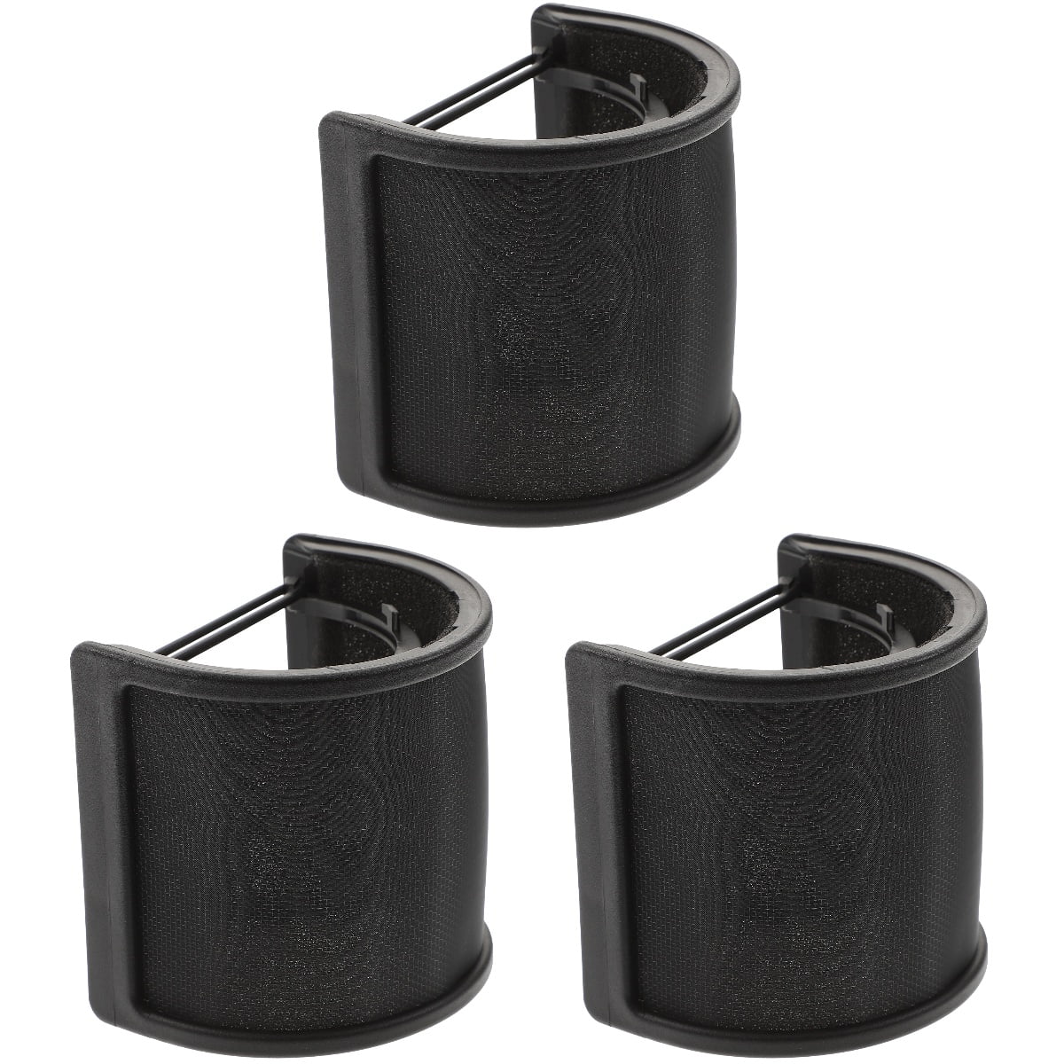 Set of 3 Microphones Shield Blowout Screen Windscreen Metal Portable ...