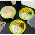 (Set of 3) Microwave Food Storage Tray Containers - 3 Section ...