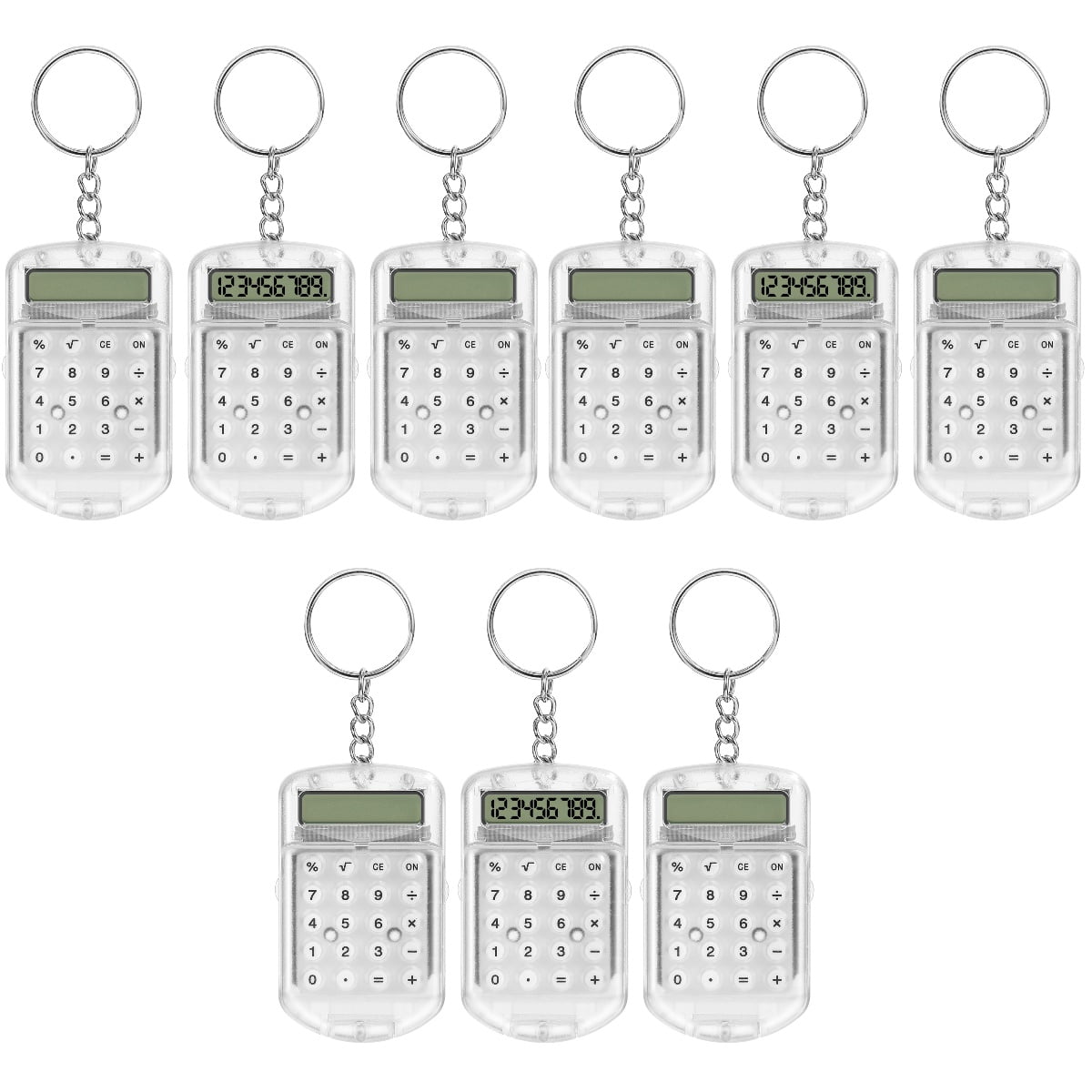Set of 3 Mini Calculator Tape Bundle Lids Student Transparent - Walmart.com