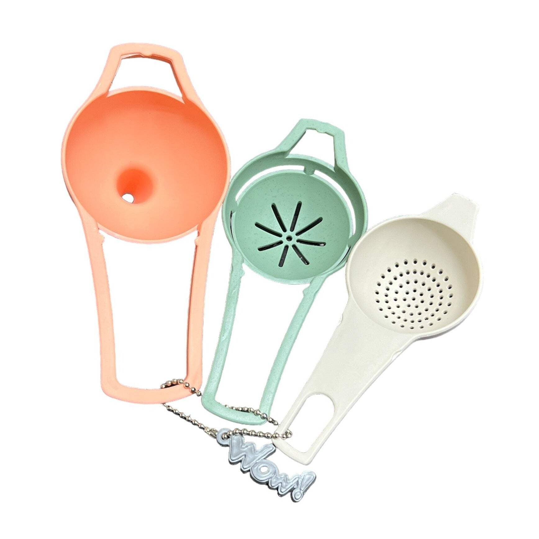 Set of 3 Mini Funnel, Sifter, Strainer - Walmart.com