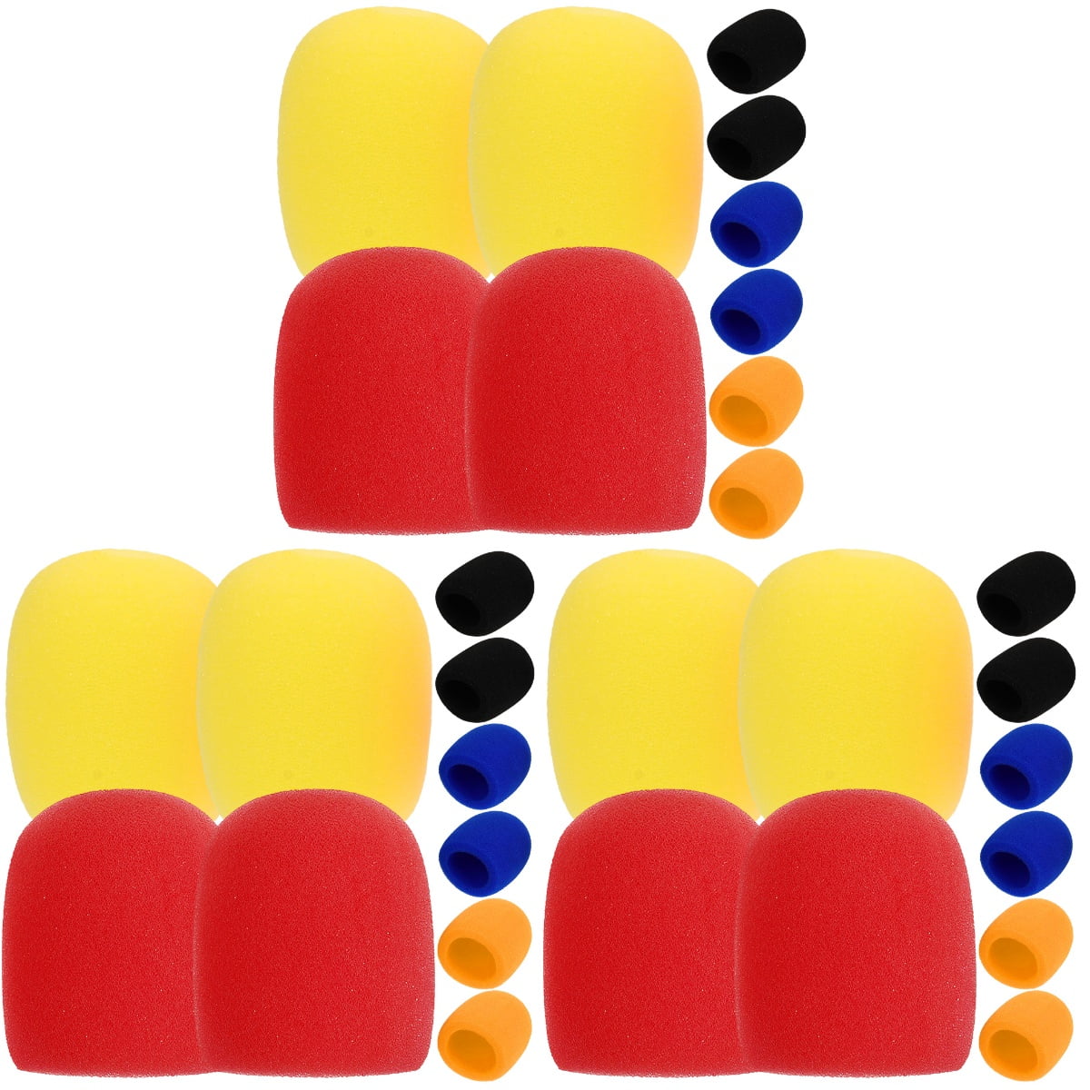 Set of 3 Mini Headset Microphone Case Sponge Microphone Cover 6x7.6cm ...