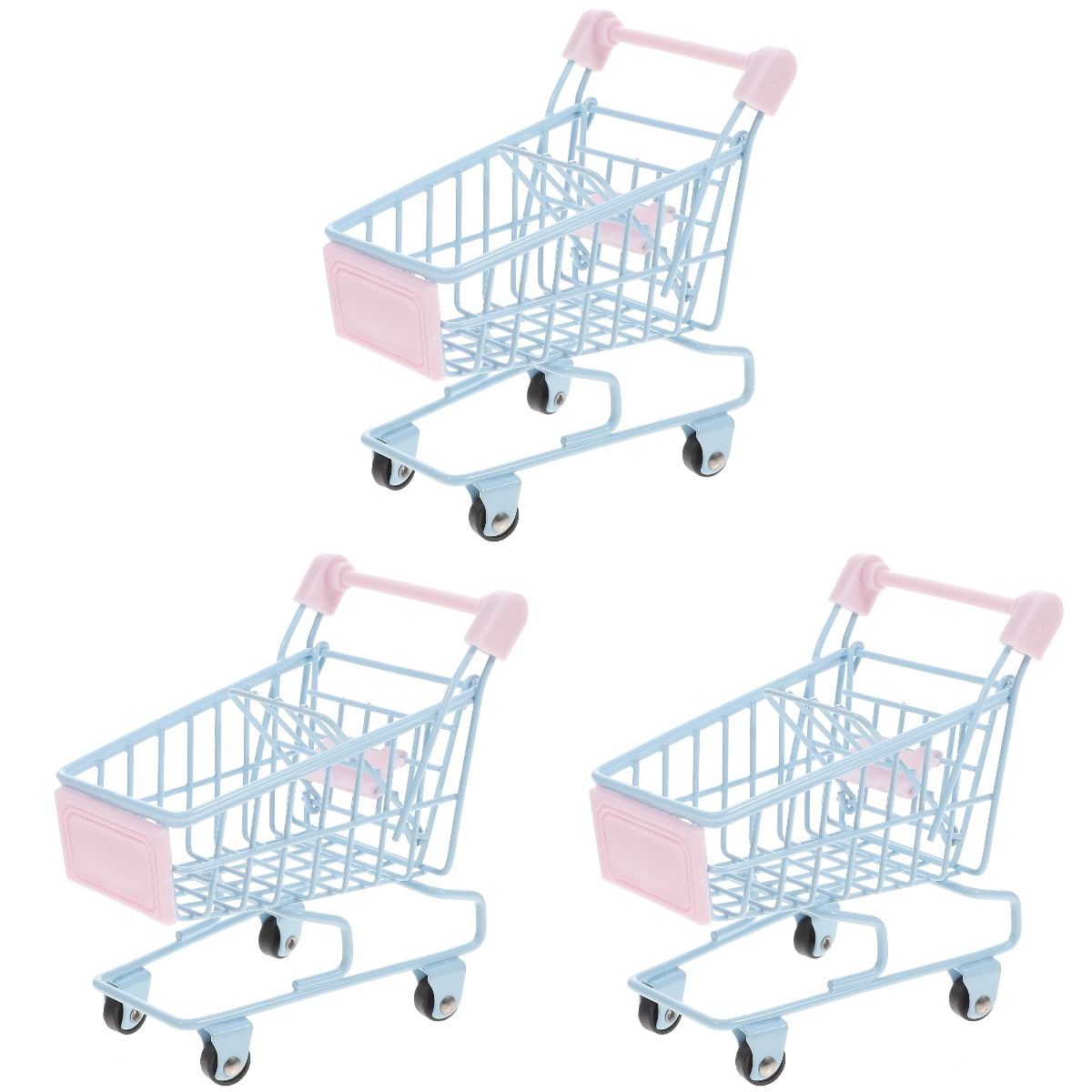 Set of 3 Mini Shopping Cart Small Trolley Toy Child - Walmart.com