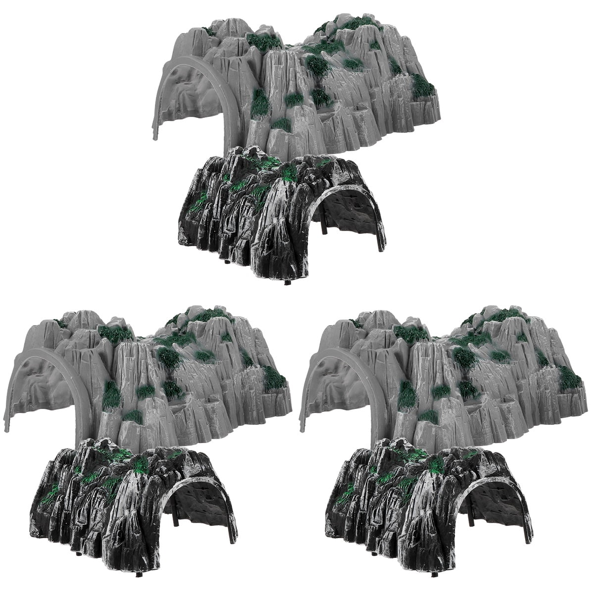 Set of 3 Model Train Tunnel Simulation Cave Child 25.00X18.00X11.00CM ...