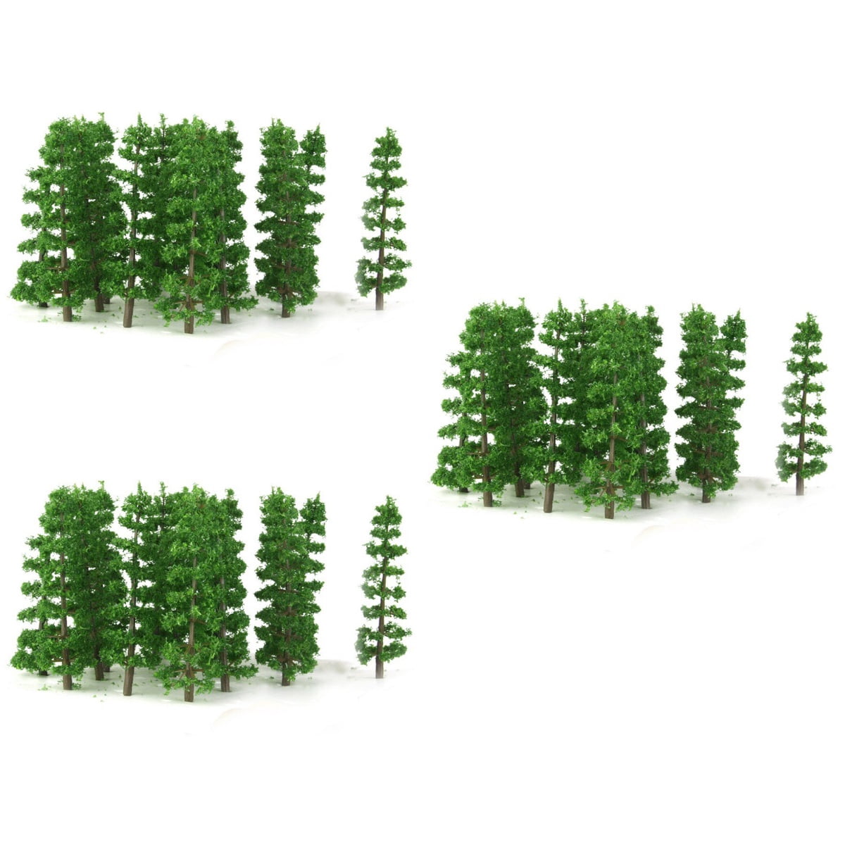 Set of 3 Model Trees Engine Kits Diorama Base Mini Locomotive - Walmart.com