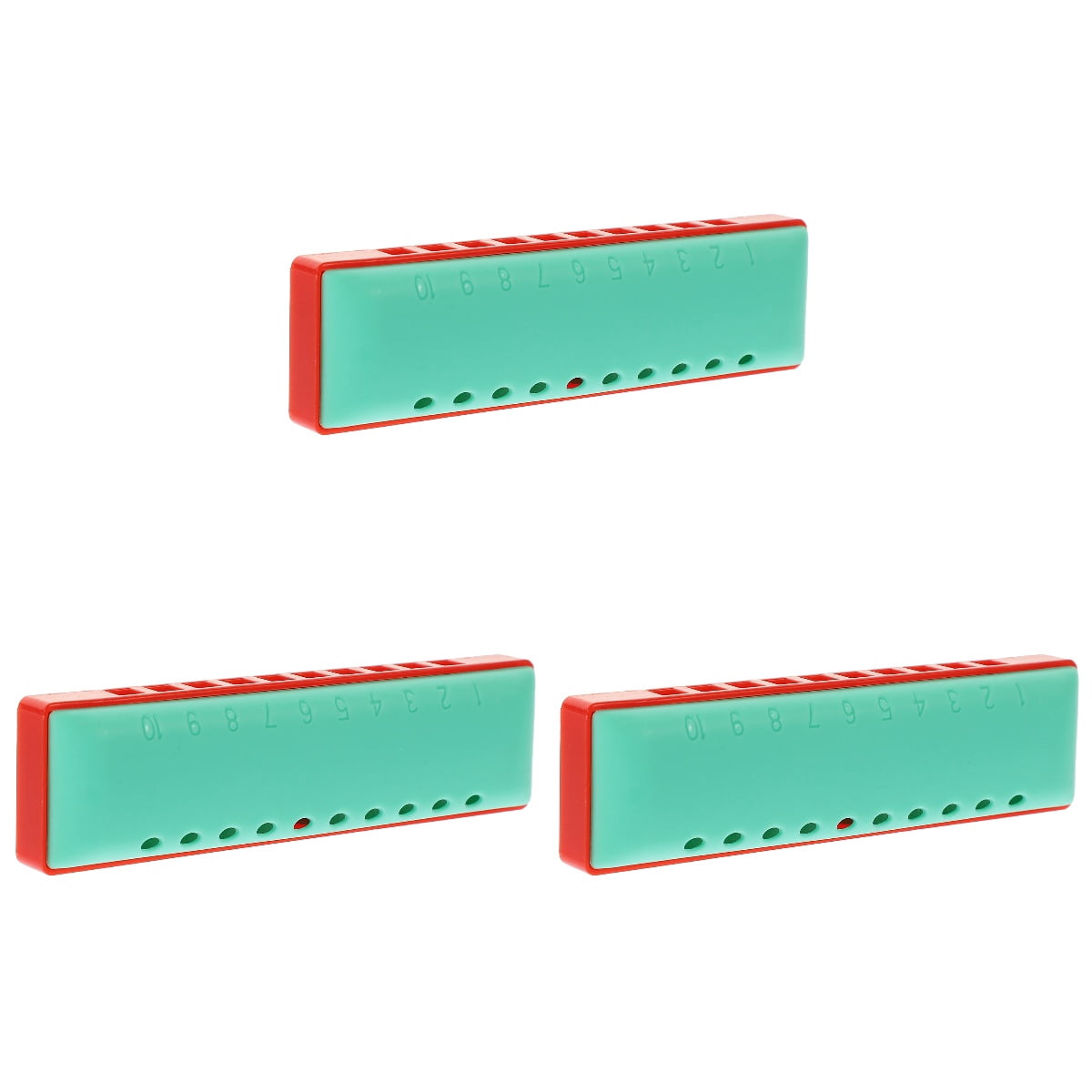 Set of 3 Musical Instruments Harmonicas for Adults Beginner 1 20 Tones ...