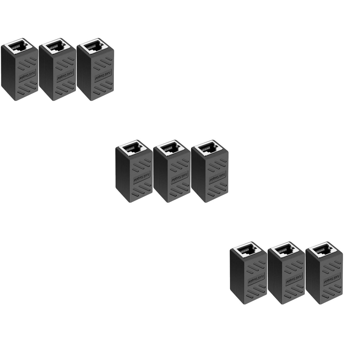 Set of 3 Network Cable Connector Plugs Junction Wire Connectors ...