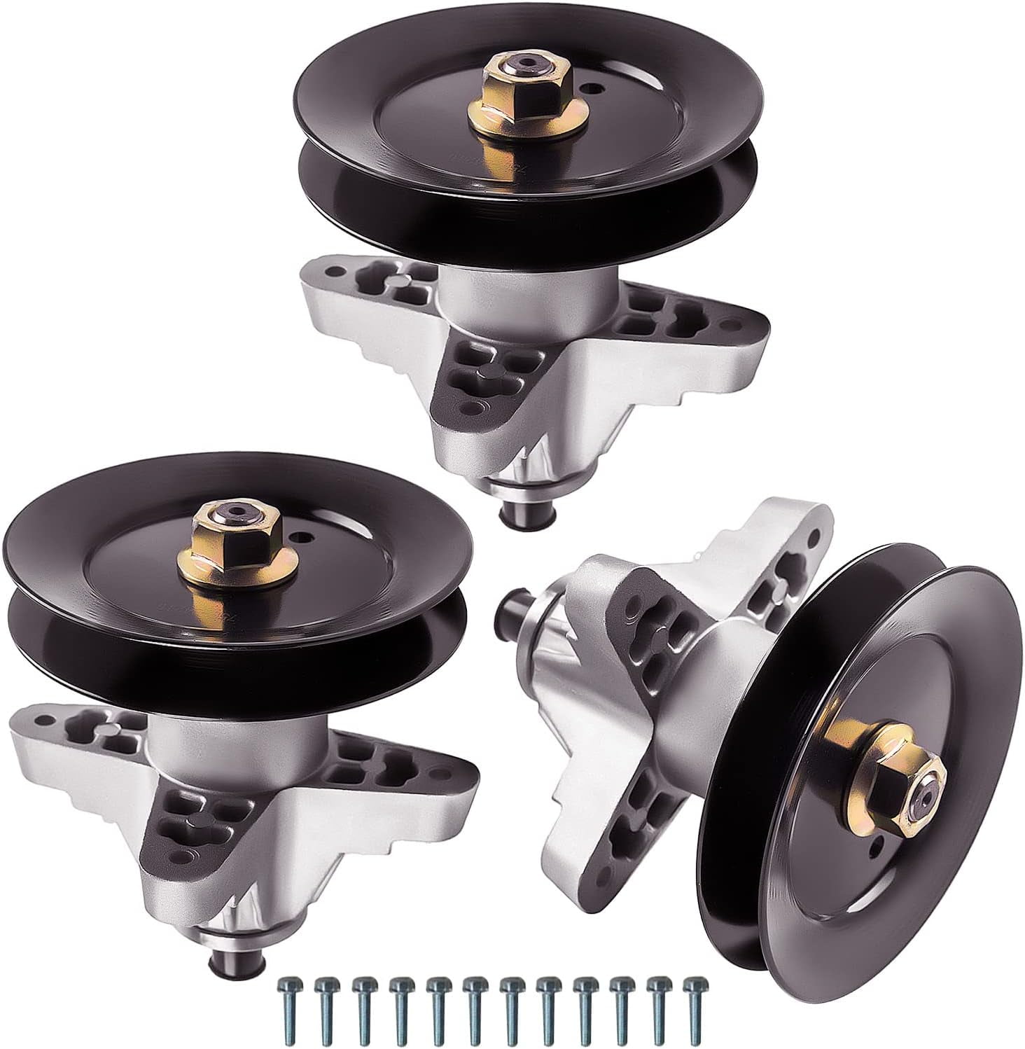 Set of 3, New Spindle Assembly 50" RZT for MTD Cub Cadet LGTX1050 RZT50 ...