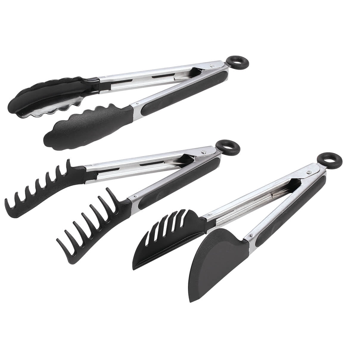 Set of 3 Nylon Tipped Tongs - Walmart.com