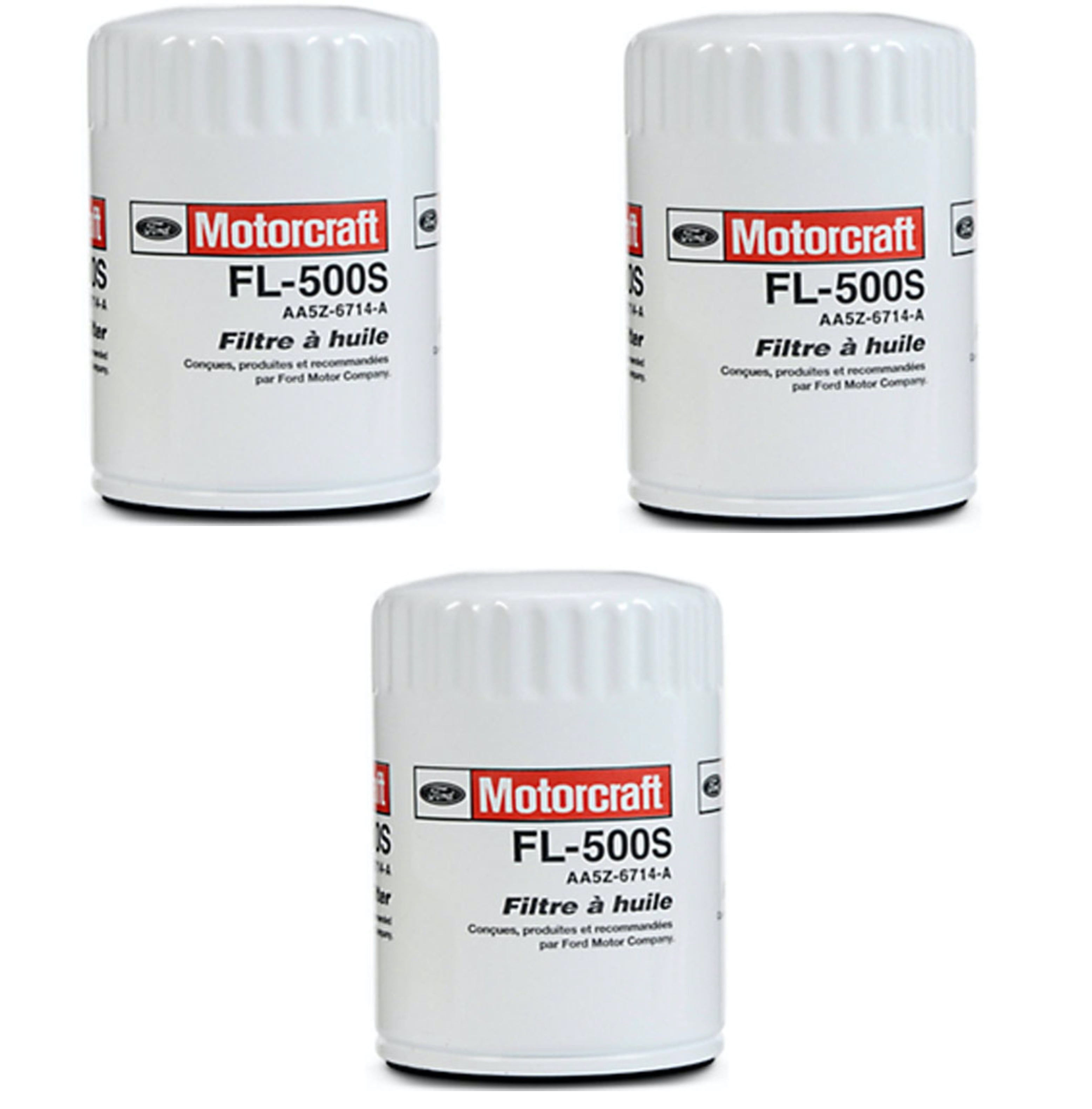 Motorcraft FL500S Motor Oil Filter, 3 Pack - Walmart.com