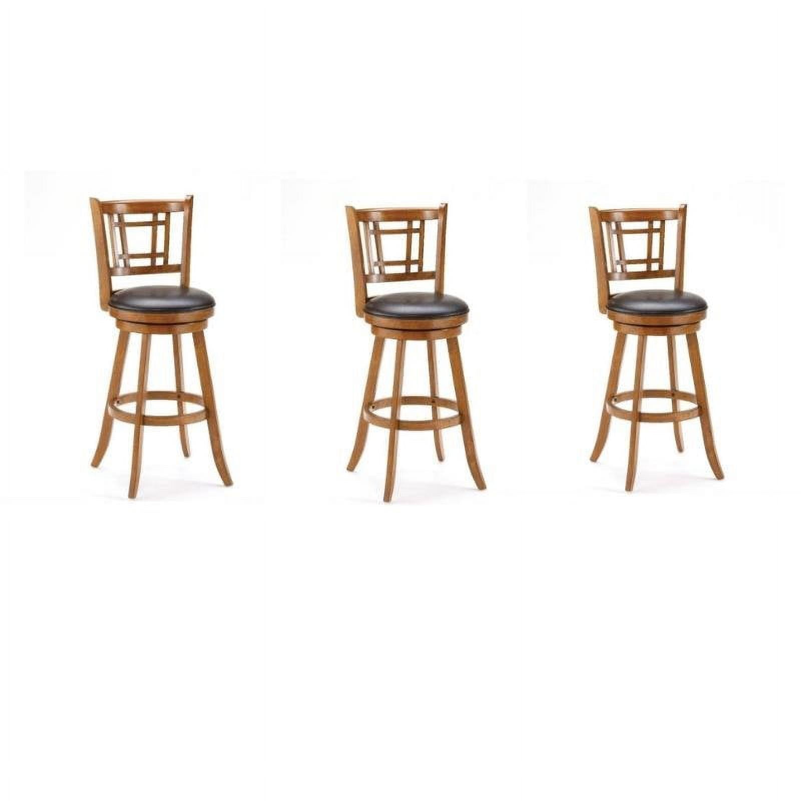 Set of 3 Oak Counter Height Stools - Walmart.com