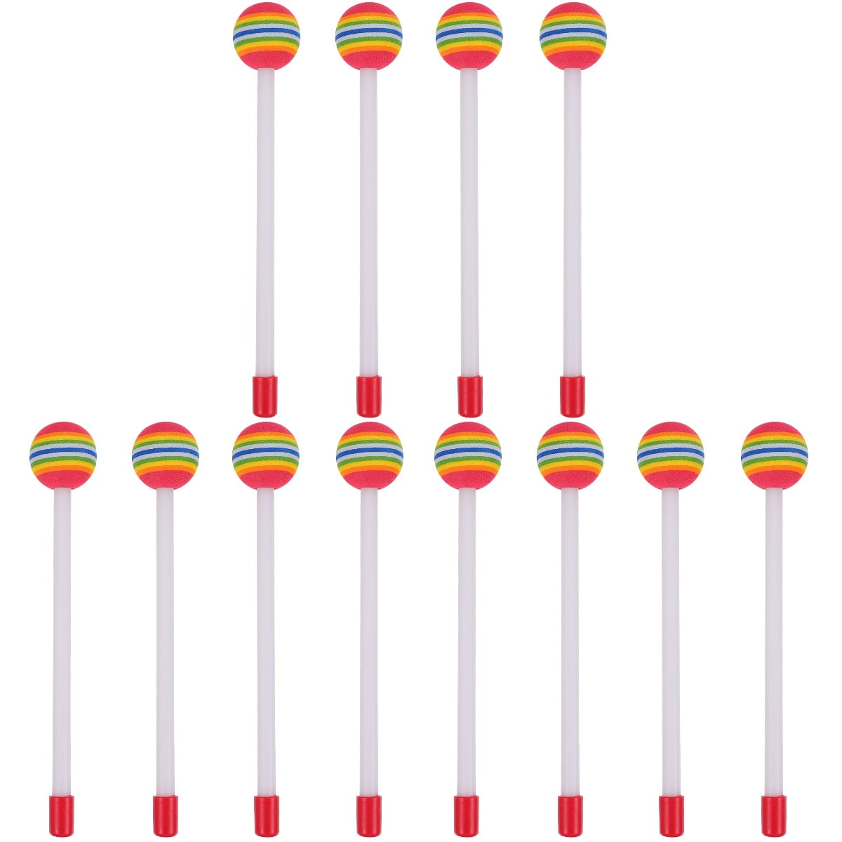 Set of 3 Orff Instrument Mallet Sticks Soft Drumsticks Kids Musical ...