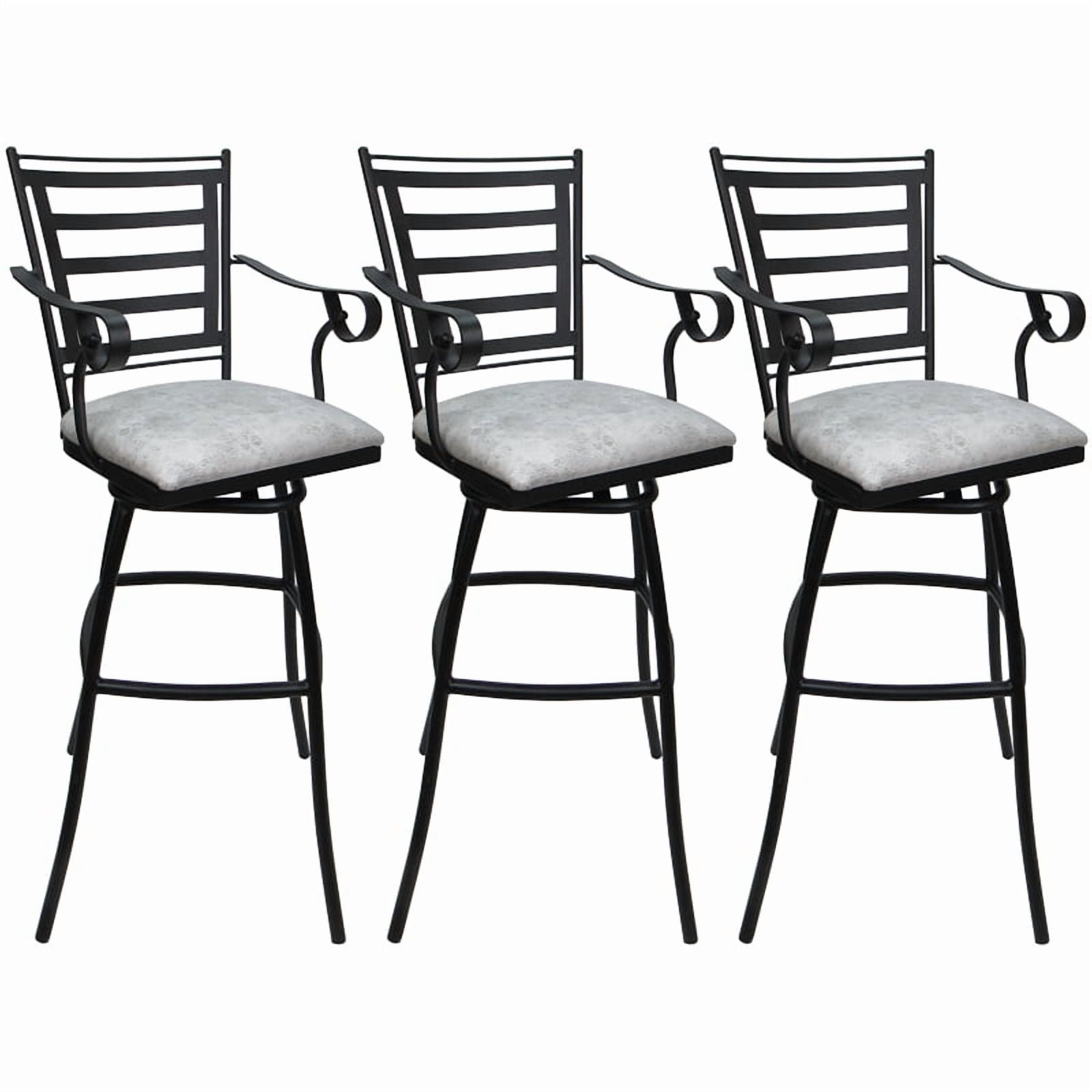 Set of 3 Outdoor Indoor Counter Stool 26" - Jenna Arms - UHW Stone ...
