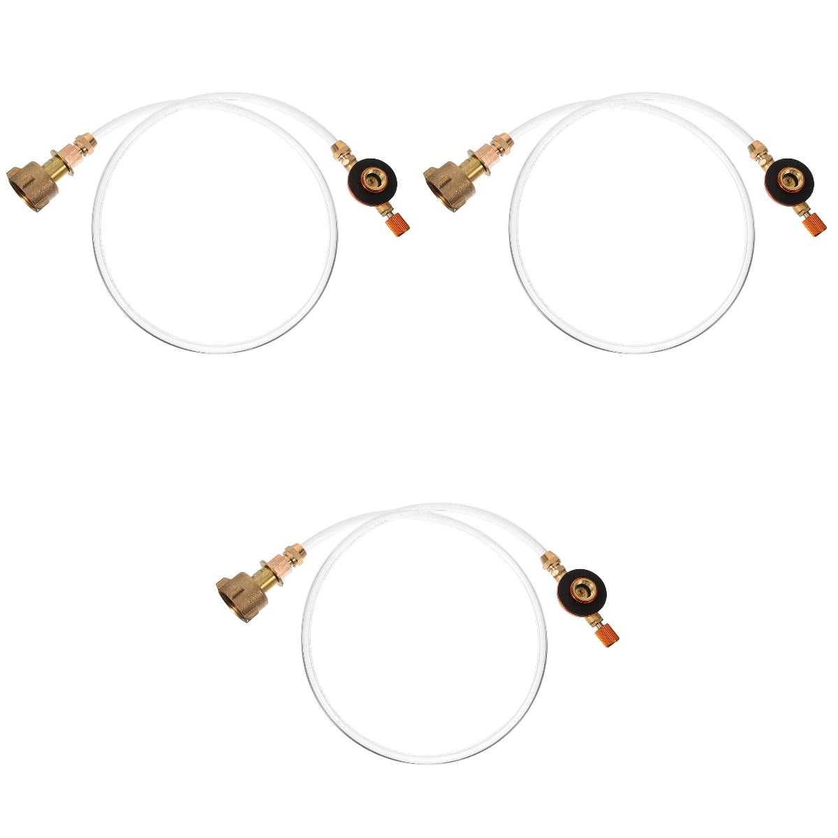Set of 3 Outdoor Stove Propane Hose with Regulator Camping - Walmart.com