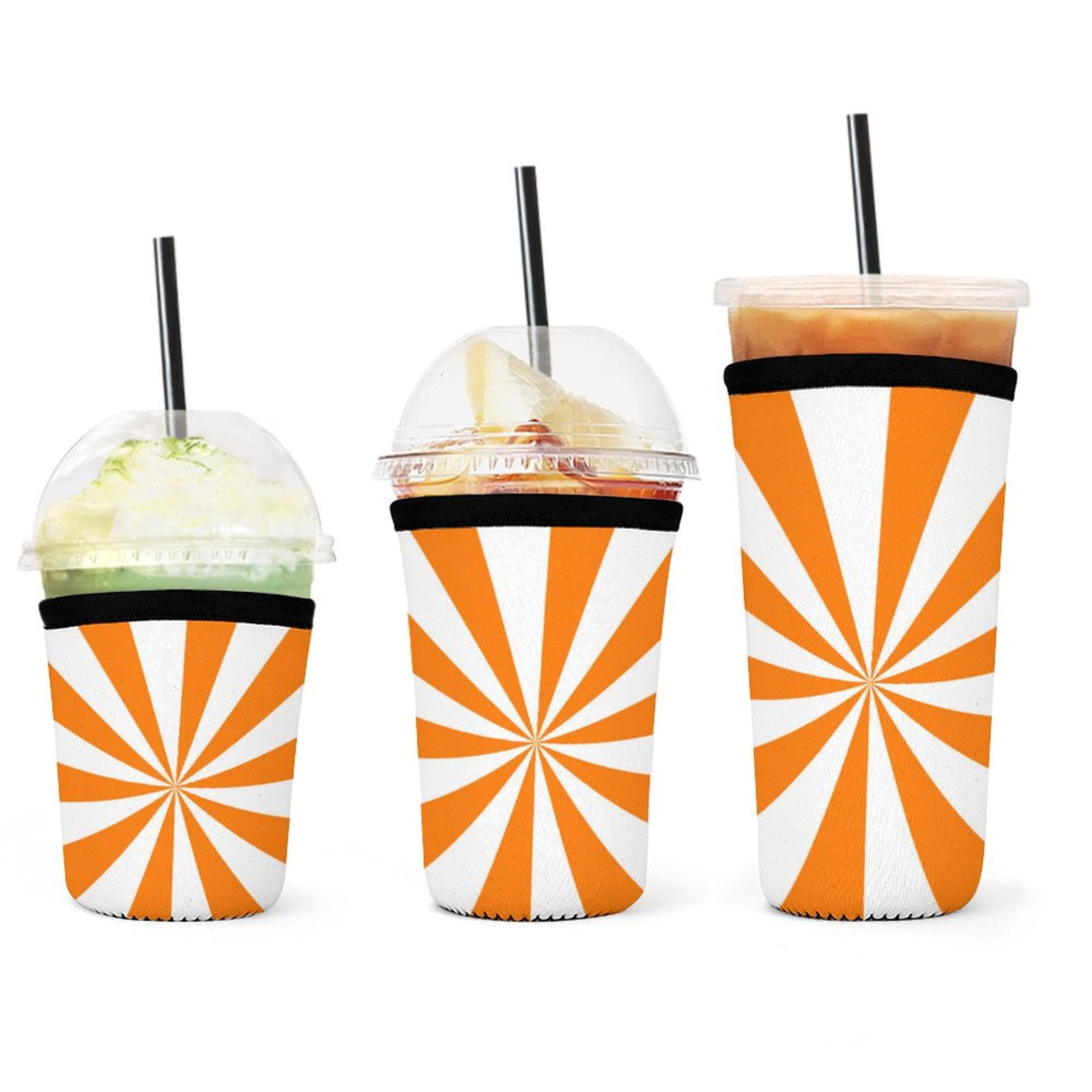 Set of 3 Packs Reusable Hot And Iced Coffee Cup Sleeve Neoprene Tumbler ...