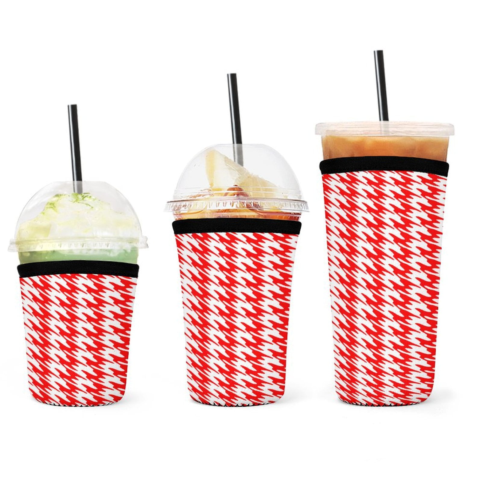 Set of 3 Packs Reusable Hot And Iced Coffee Cup Sleeve Neoprene Tumbler ...