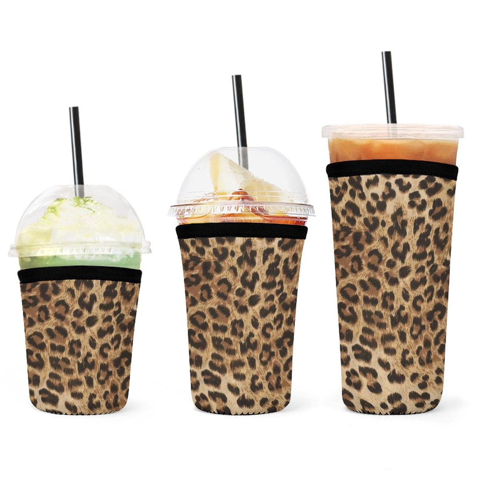 Set of 3 Packs Reusable Hot And Iced Coffee Cup Sleeve Neoprene Tumbler ...