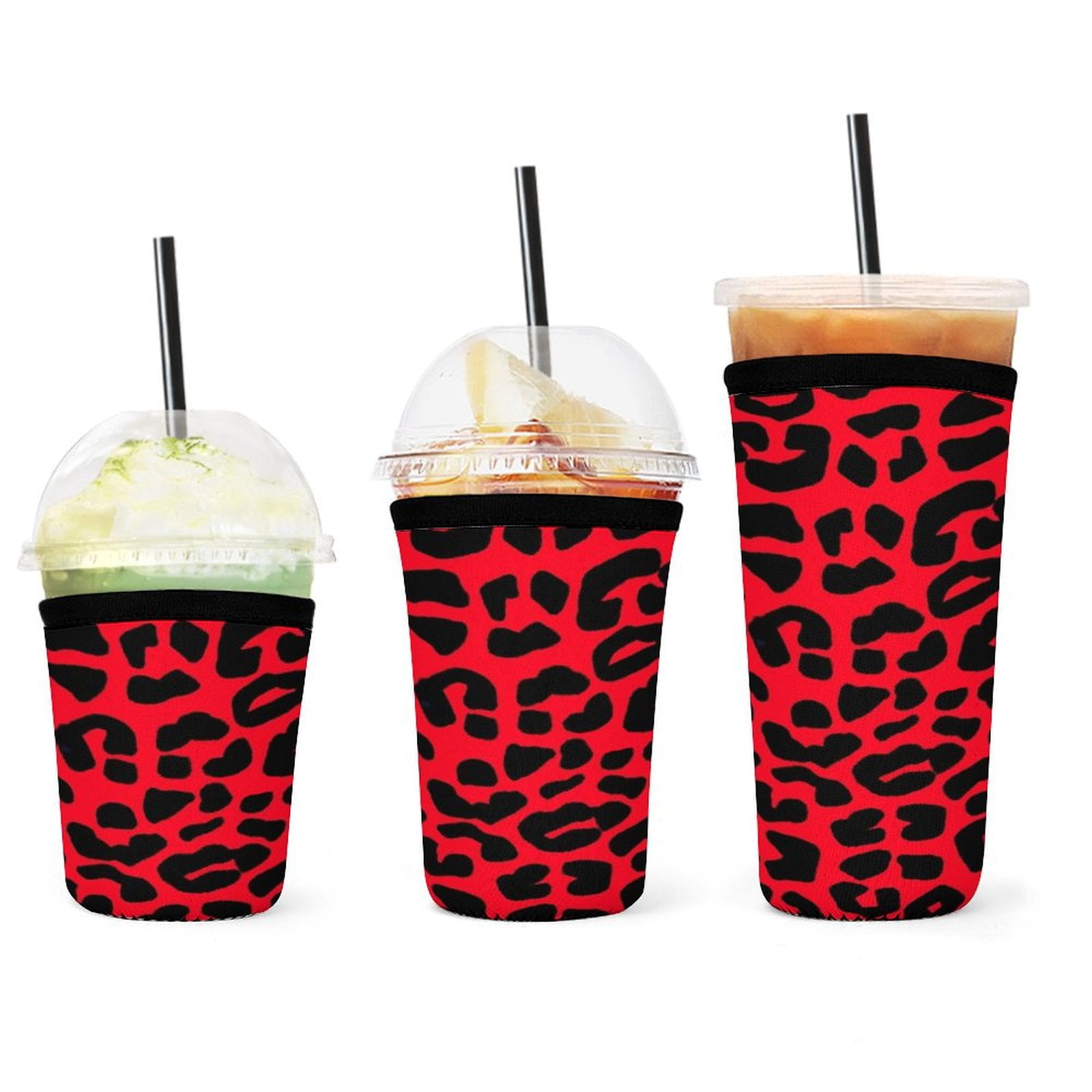 Set of 3 Packs Reusable Hot And Iced Coffee Cup Sleeve Neoprene Tumbler ...
