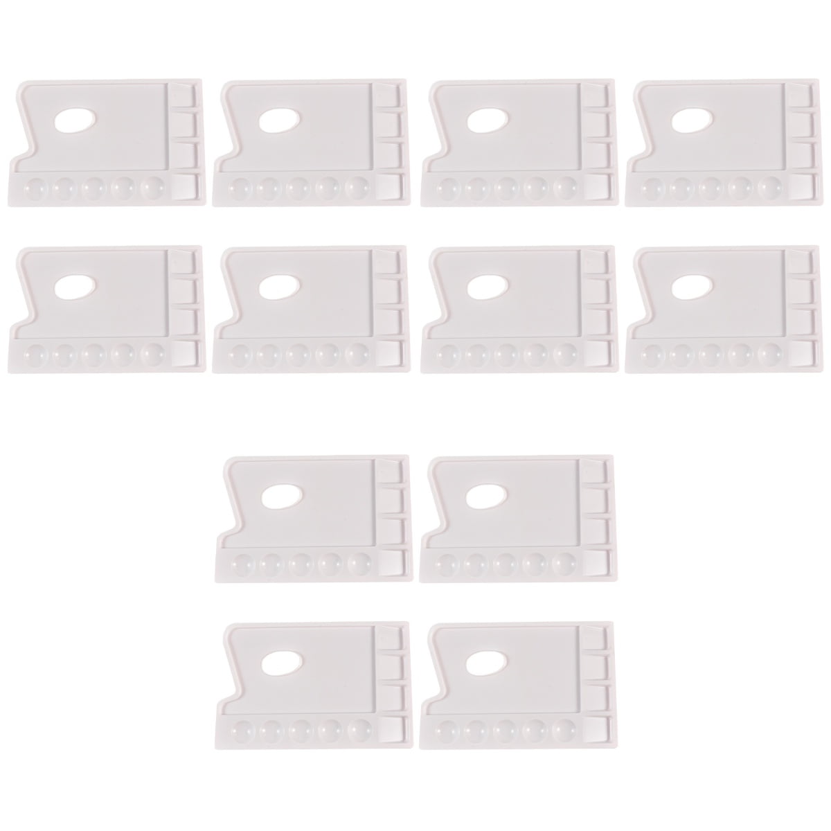 Set of 3 Palette Pallets Paint Tray Palettes Trays for Painting White ...