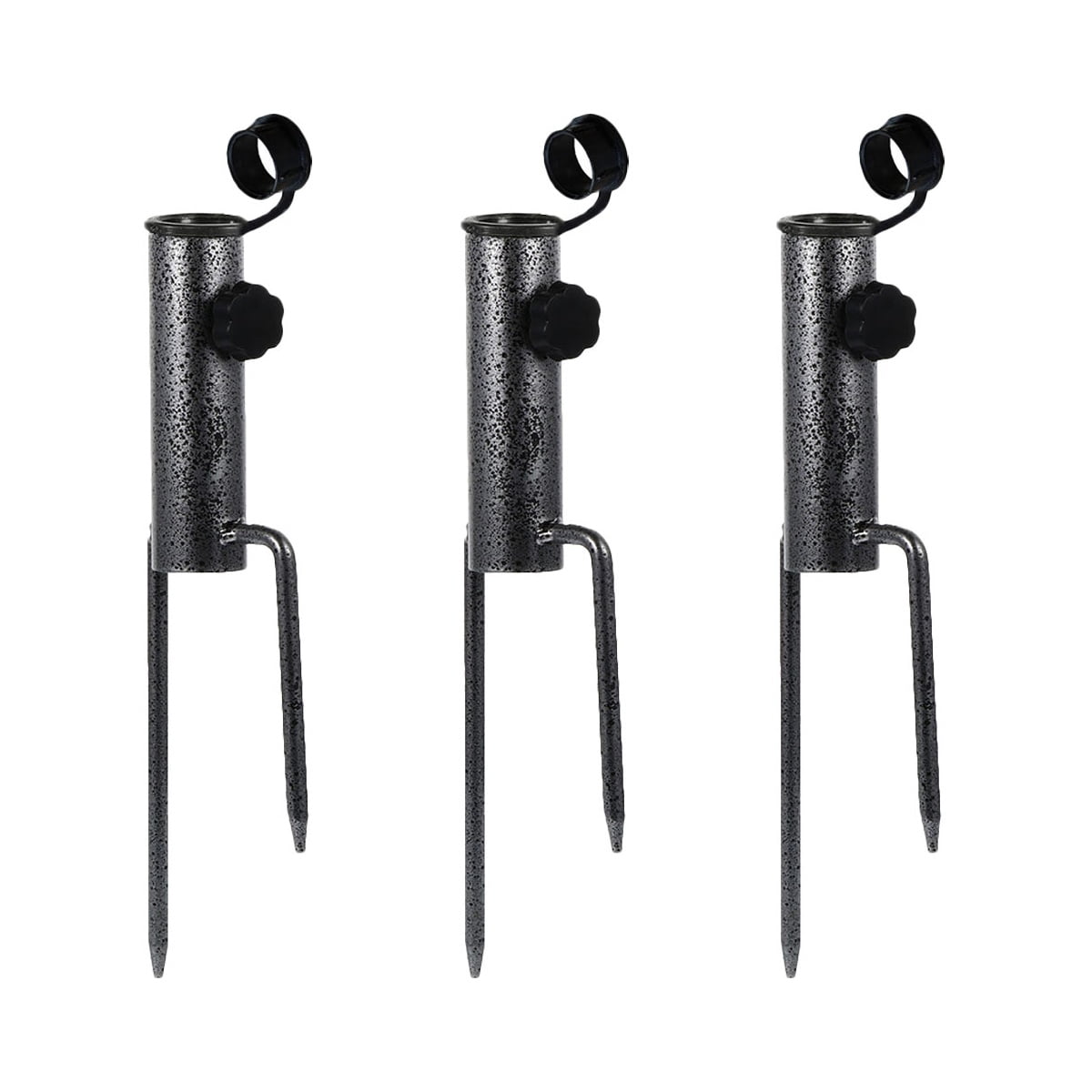 Set of 3 Parasol Insert Beach Umbrella Spike Anchor Stake for Outdoor ...