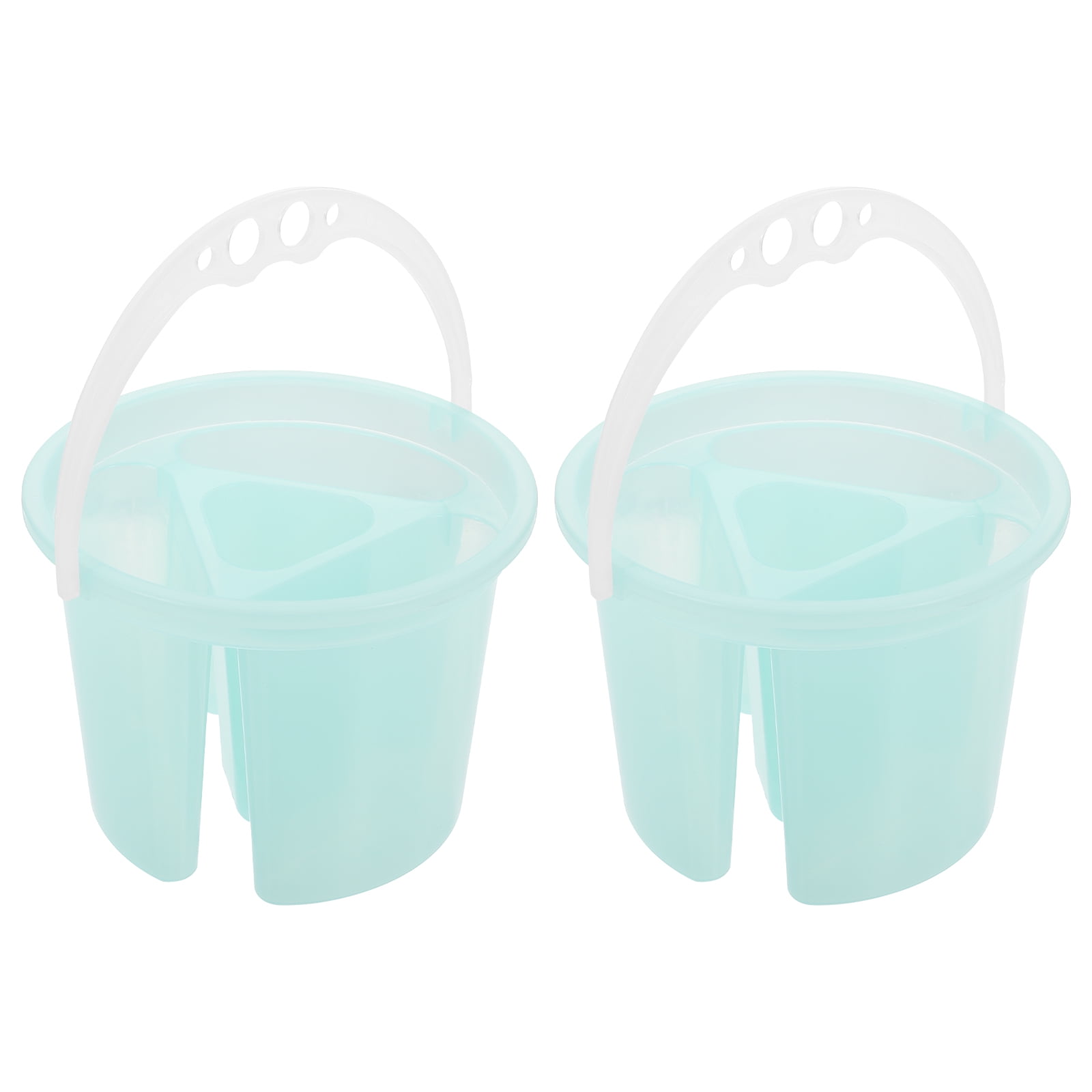 Set of 3 Pencil Bucket Paint Organizers and Storage Square Container ...