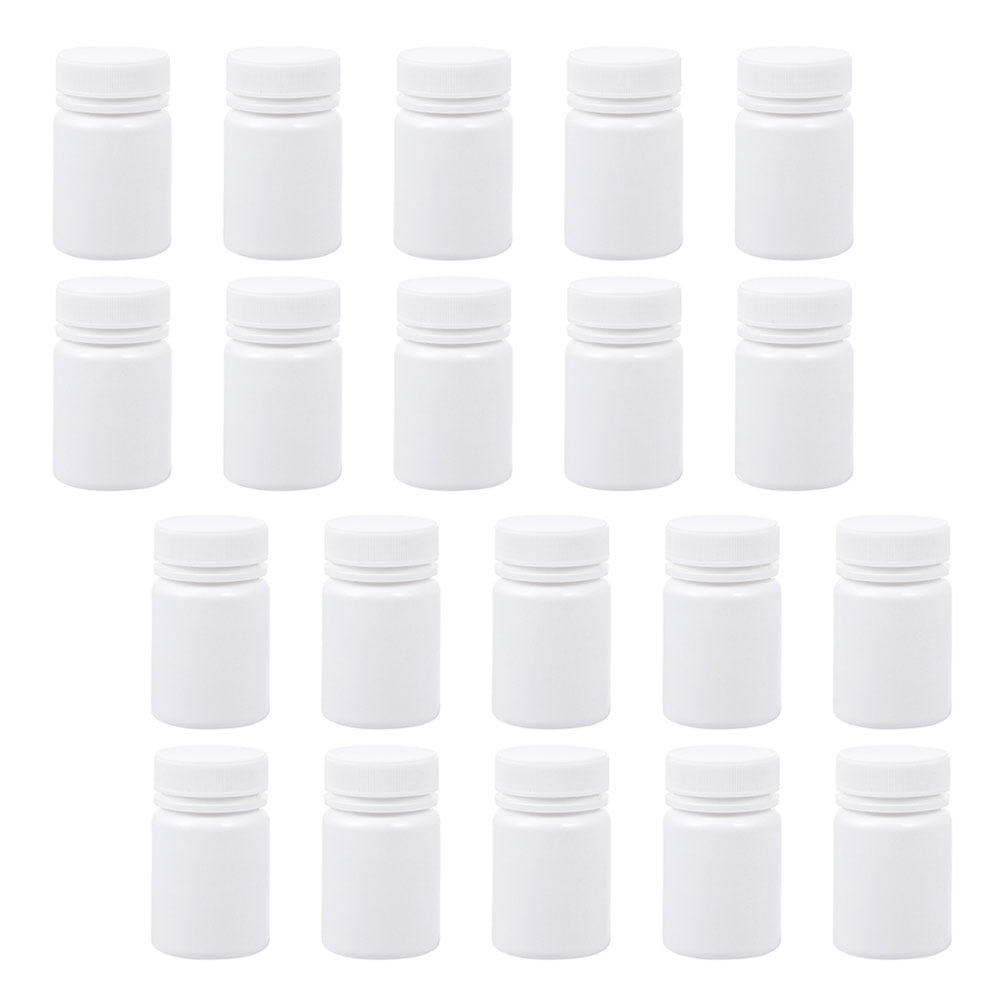 3-Pack White Pill Bottles Organizer for Travel, 6x3.5x3.5cm Compact Medication Storage - Walmart.com