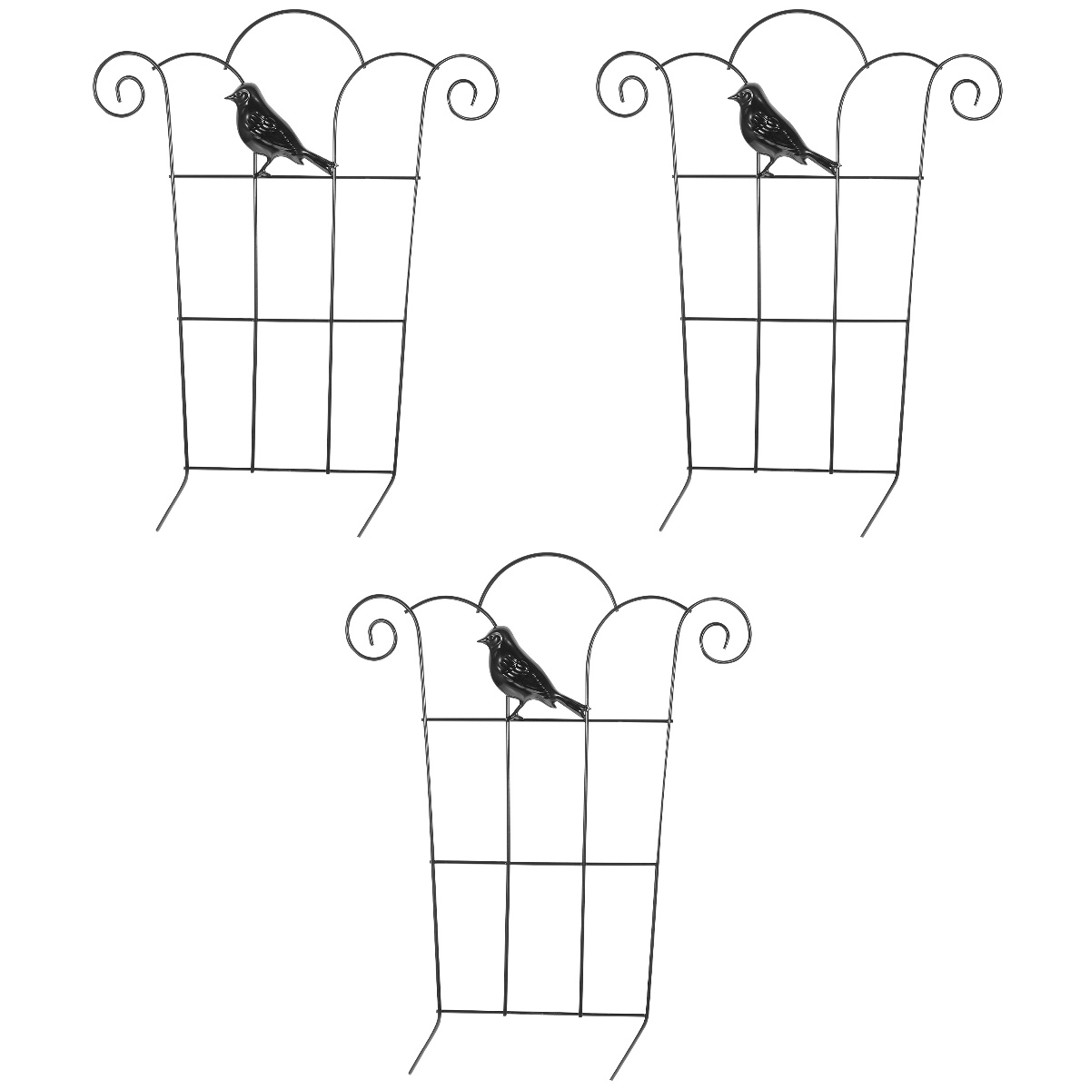 Set of 3 Plant Climbing Frame Realistic Plant Support 40X20CM - Walmart.com