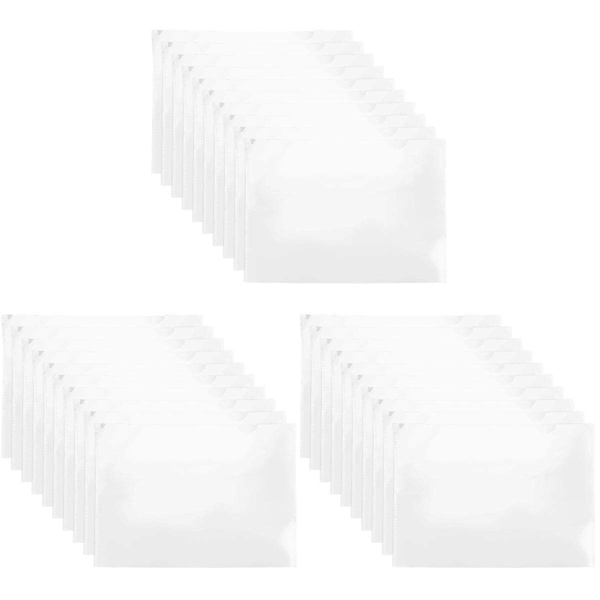 Set of 3 Pocket Folder A4 Three-sided Cover Office - Walmart.com