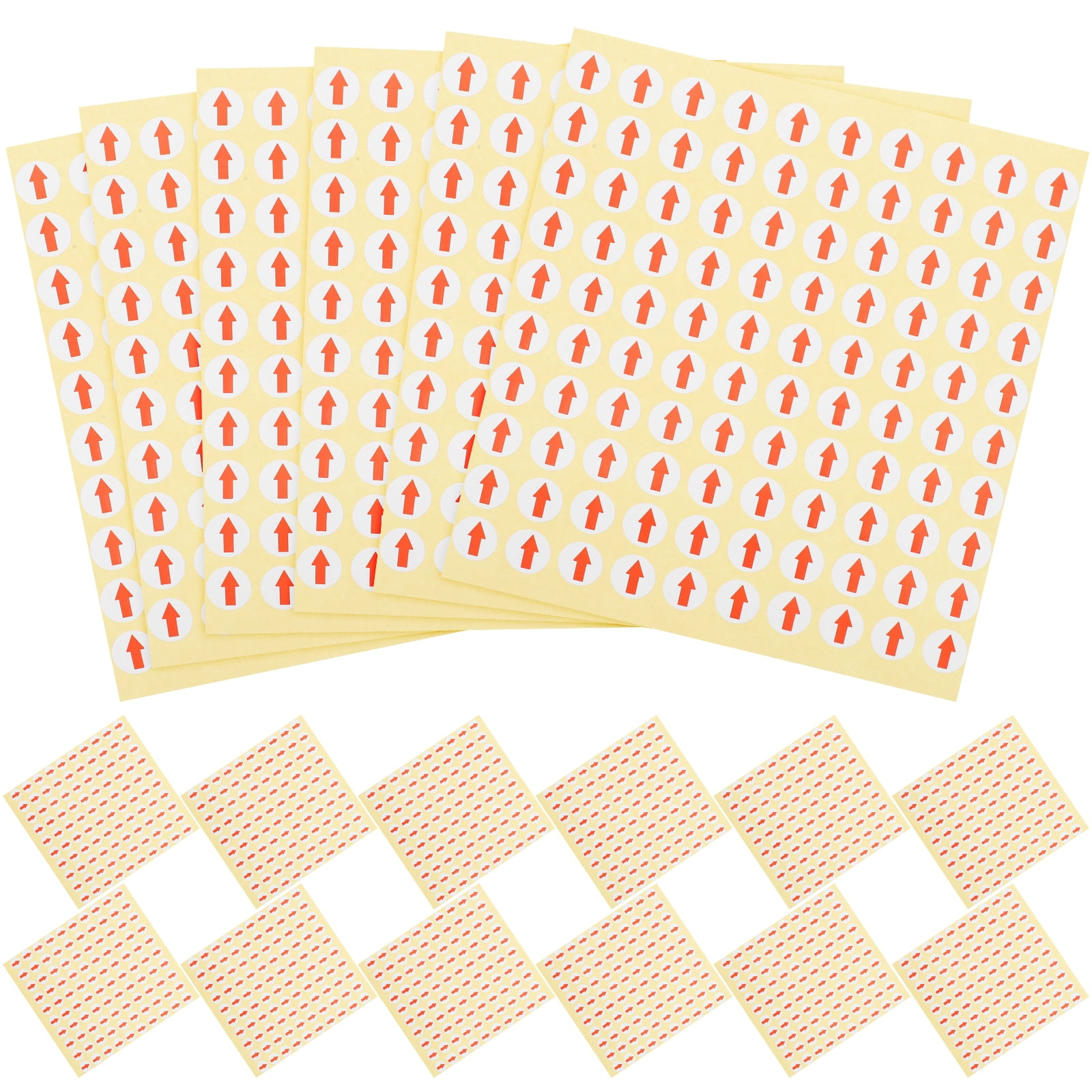 Set of 3 Point Platform Red Arrow Label Product Inspection Office ...