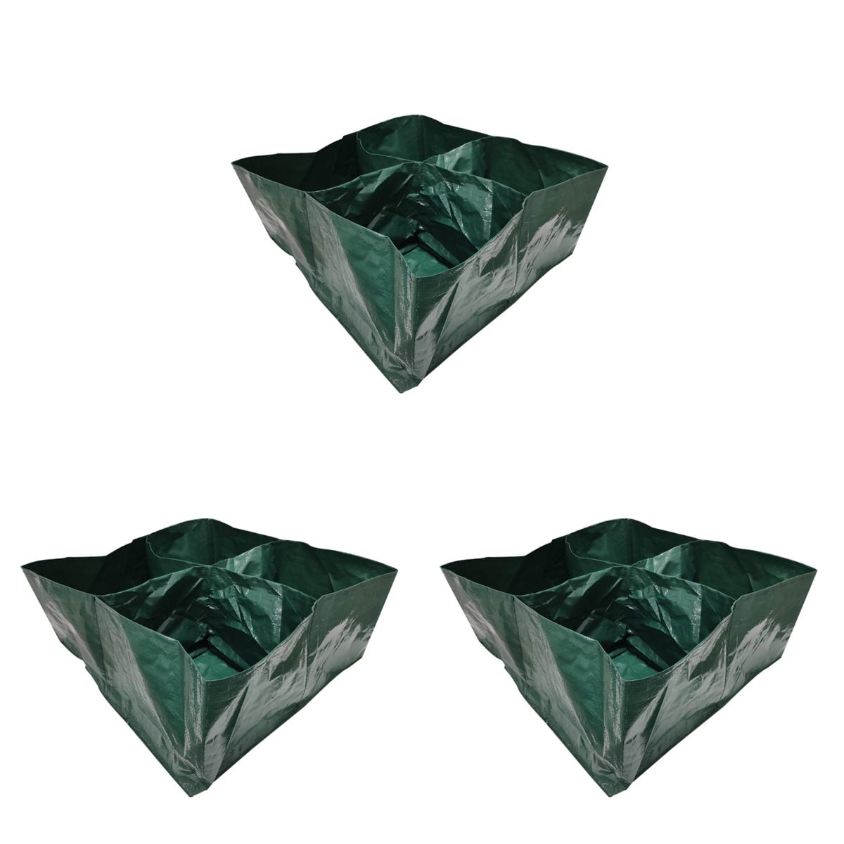 Set of 3 Polypropylene Garden Bed Flower Pots Interior Vegetable ...