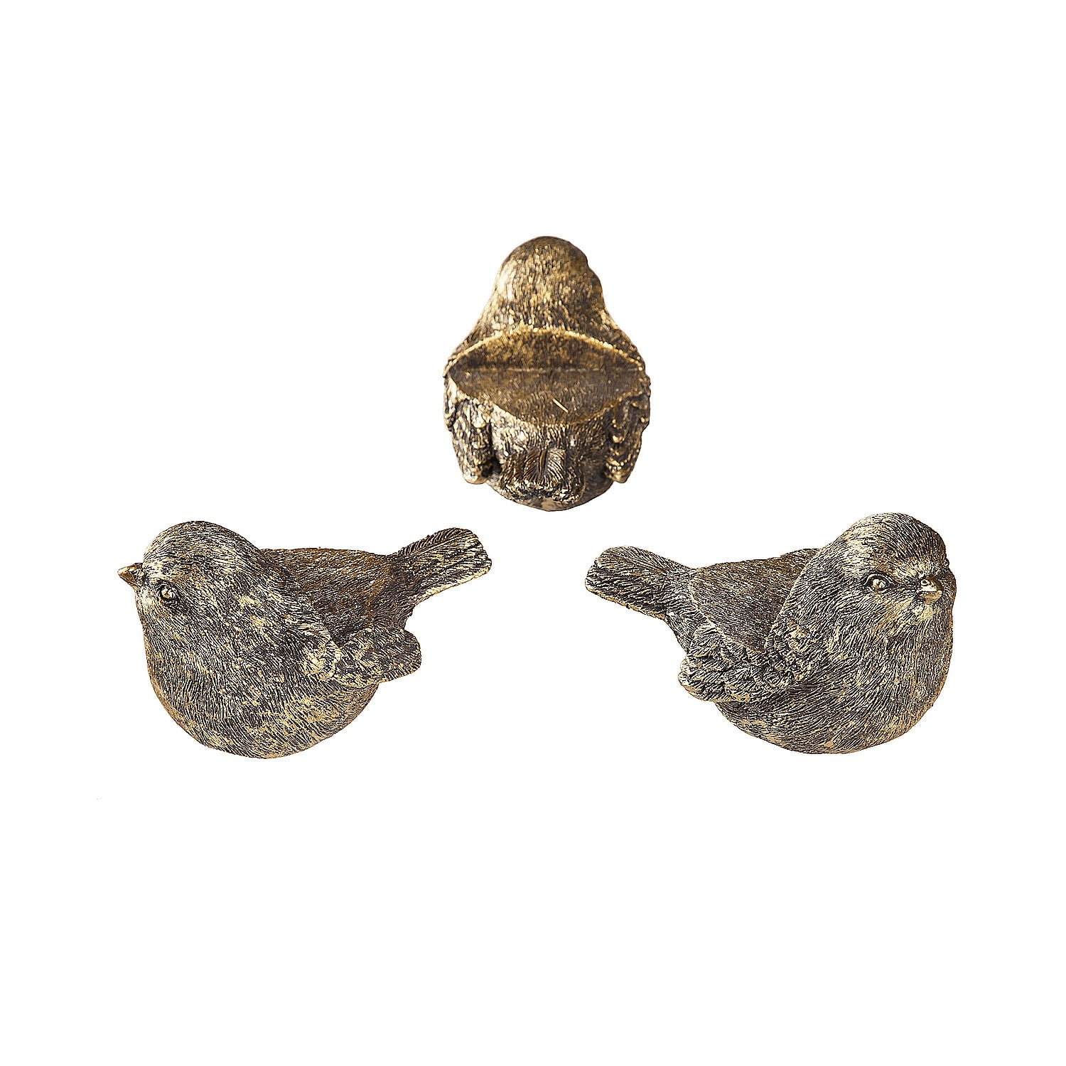 Set of 3 Pot Feet, Bronze Birds - Walmart.com