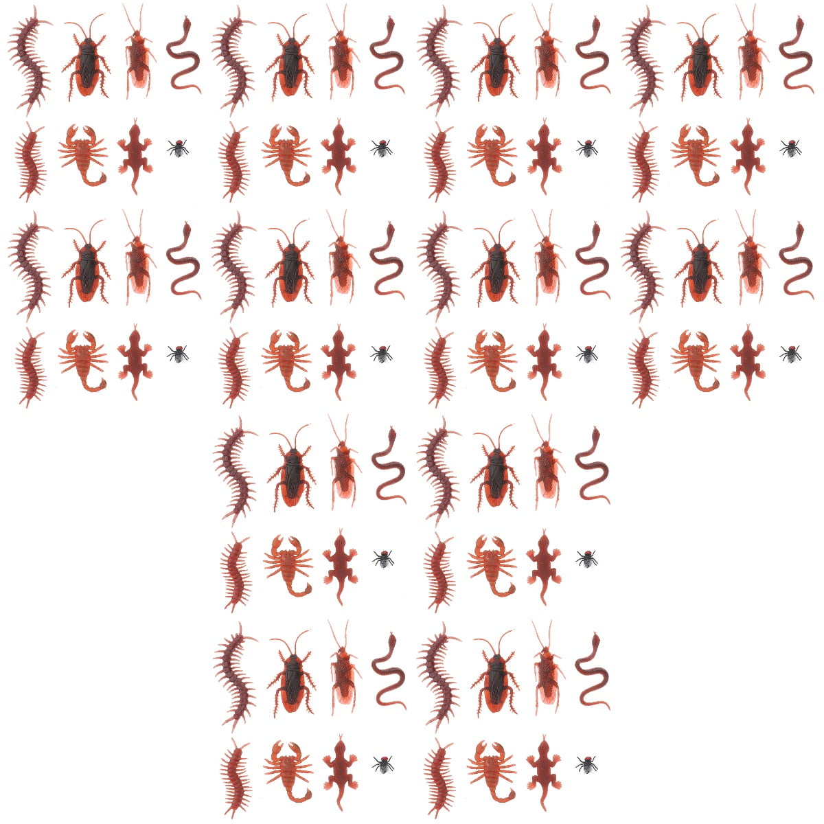 Set of 3 Prank Toy Gecko Lifelike Animals Realistic Insects - Walmart.com