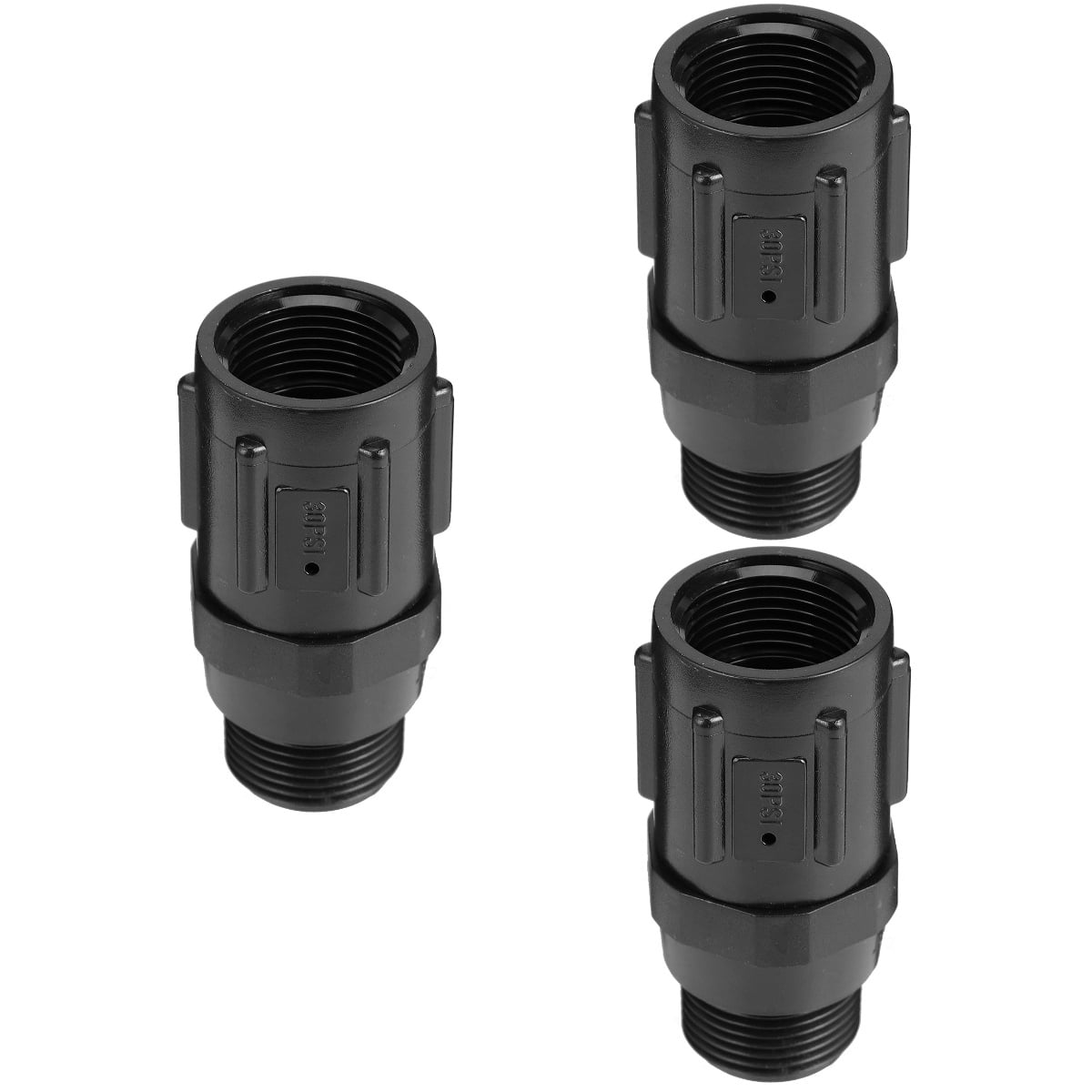 Set of 3 Pressure Regulator Irrigation Threaded Interface Travel ...