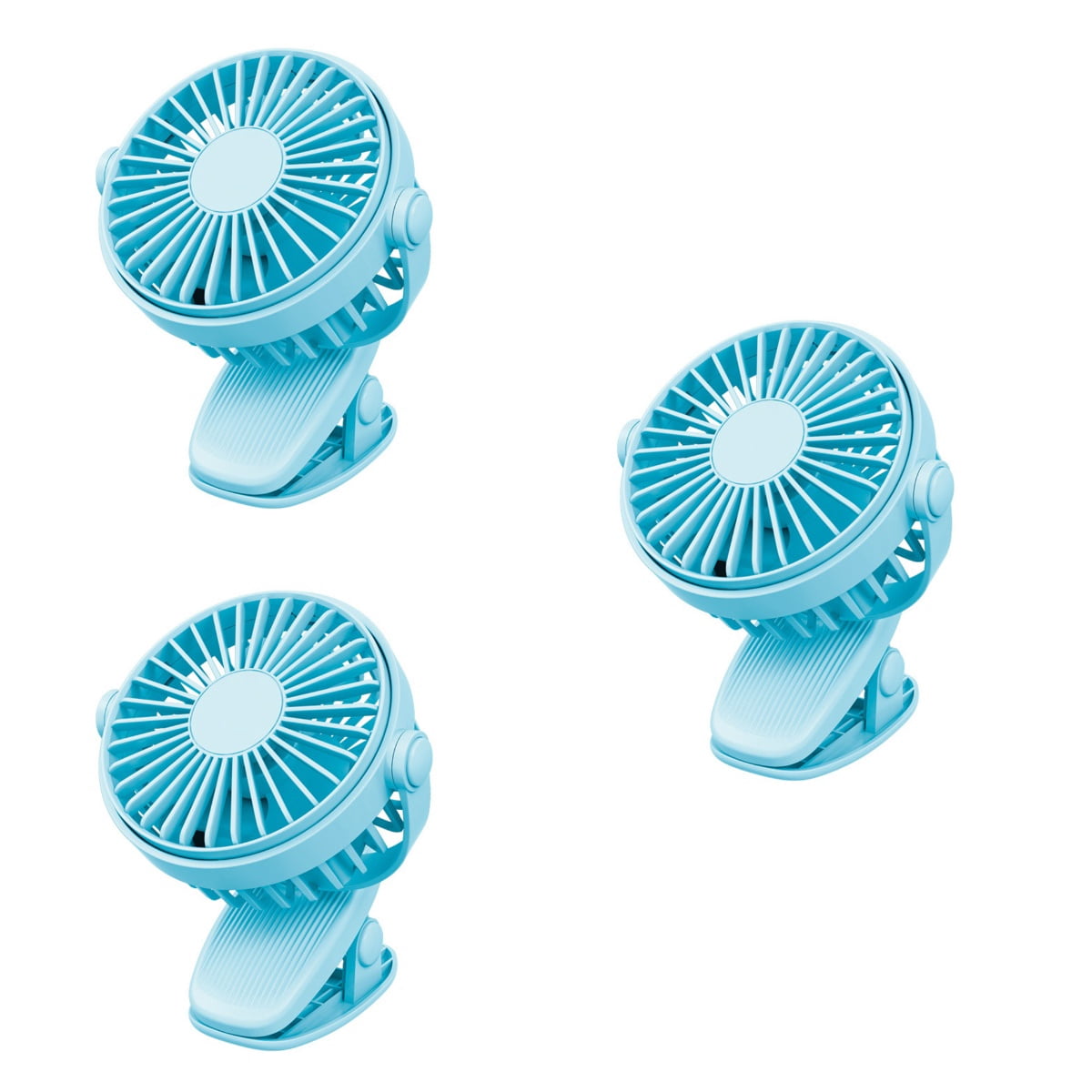Set of 3 Pushchair Hand Fan Rechargeable Cart High-quality - Walmart.com