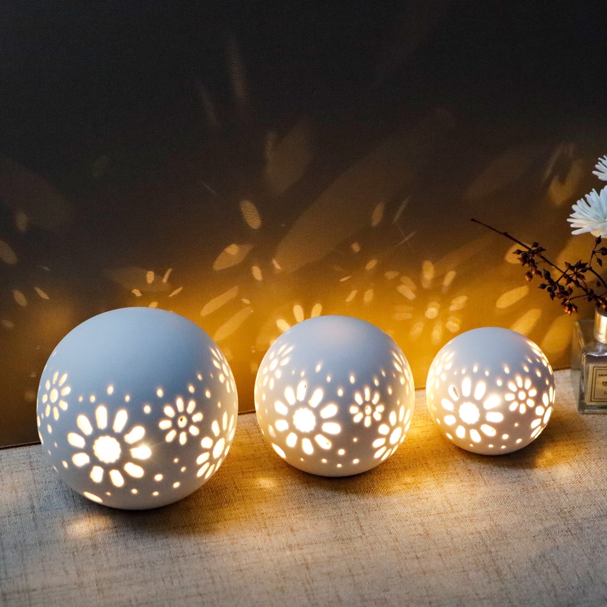 Set of 3 Battery Powered Lamp Cordless Accent Lamp - Walmart.com