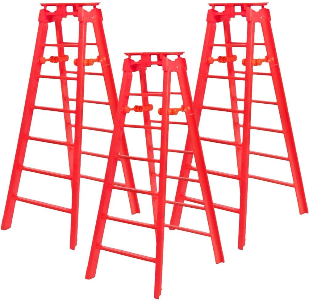 Set of 3 Red Ladders for WWE & AEW Wrestling Action Figures - Walmart.com