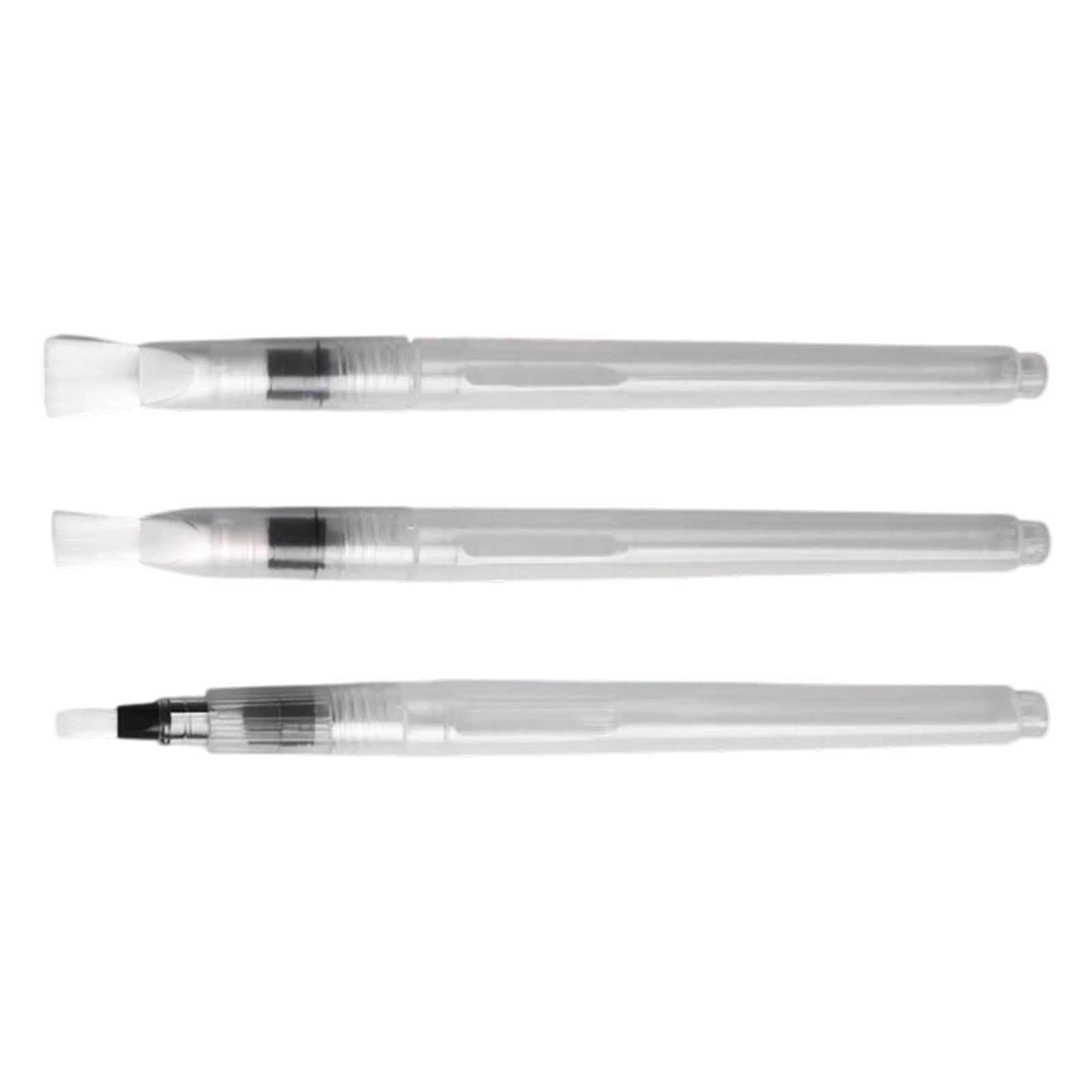 Set of 3 Refillable Soft Tip Art Brush Pen Watercolor Paintbrushes ...