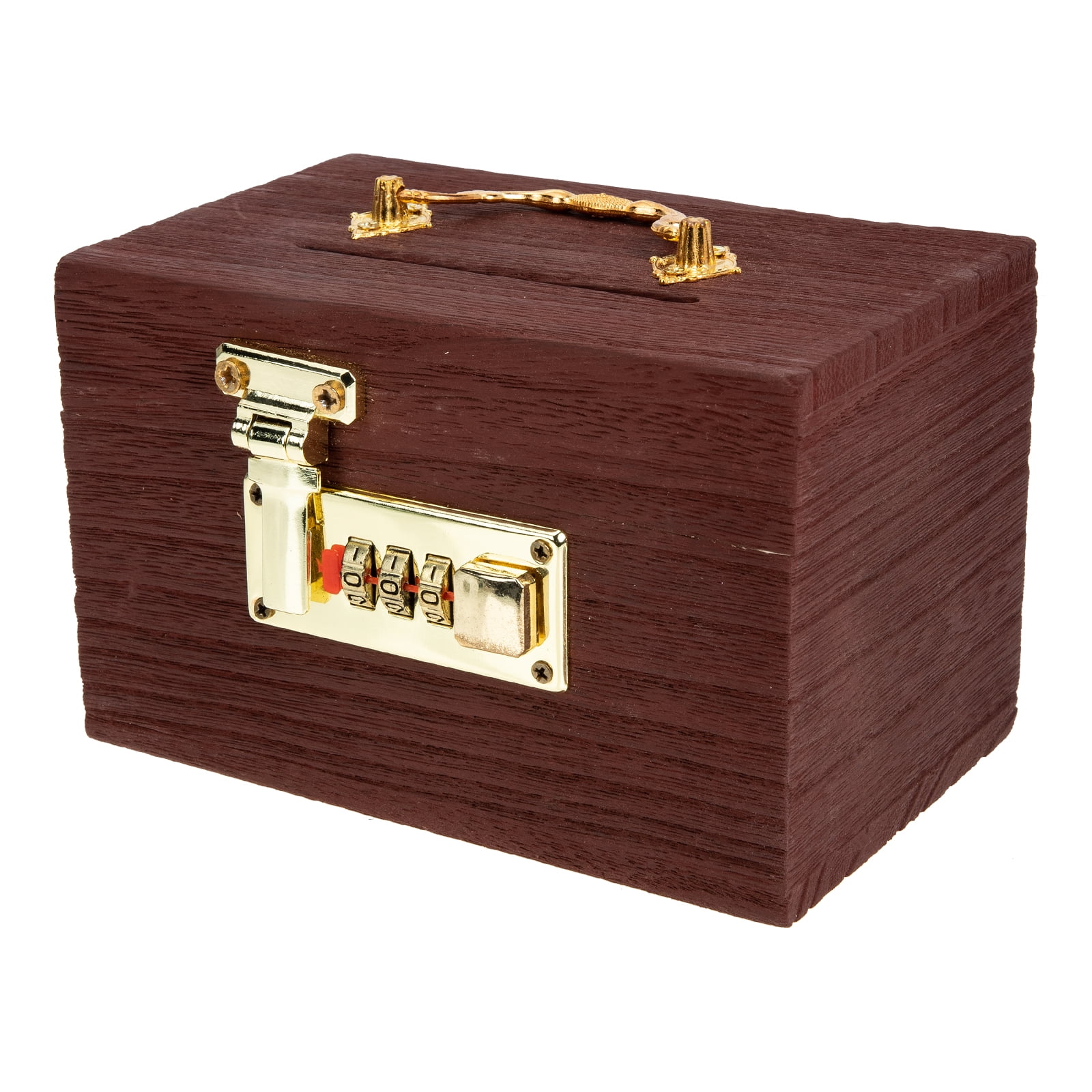 Set of 3 Retro Money Box Jewelry Boxes Wood Piggy Bank Treasure Chest ...