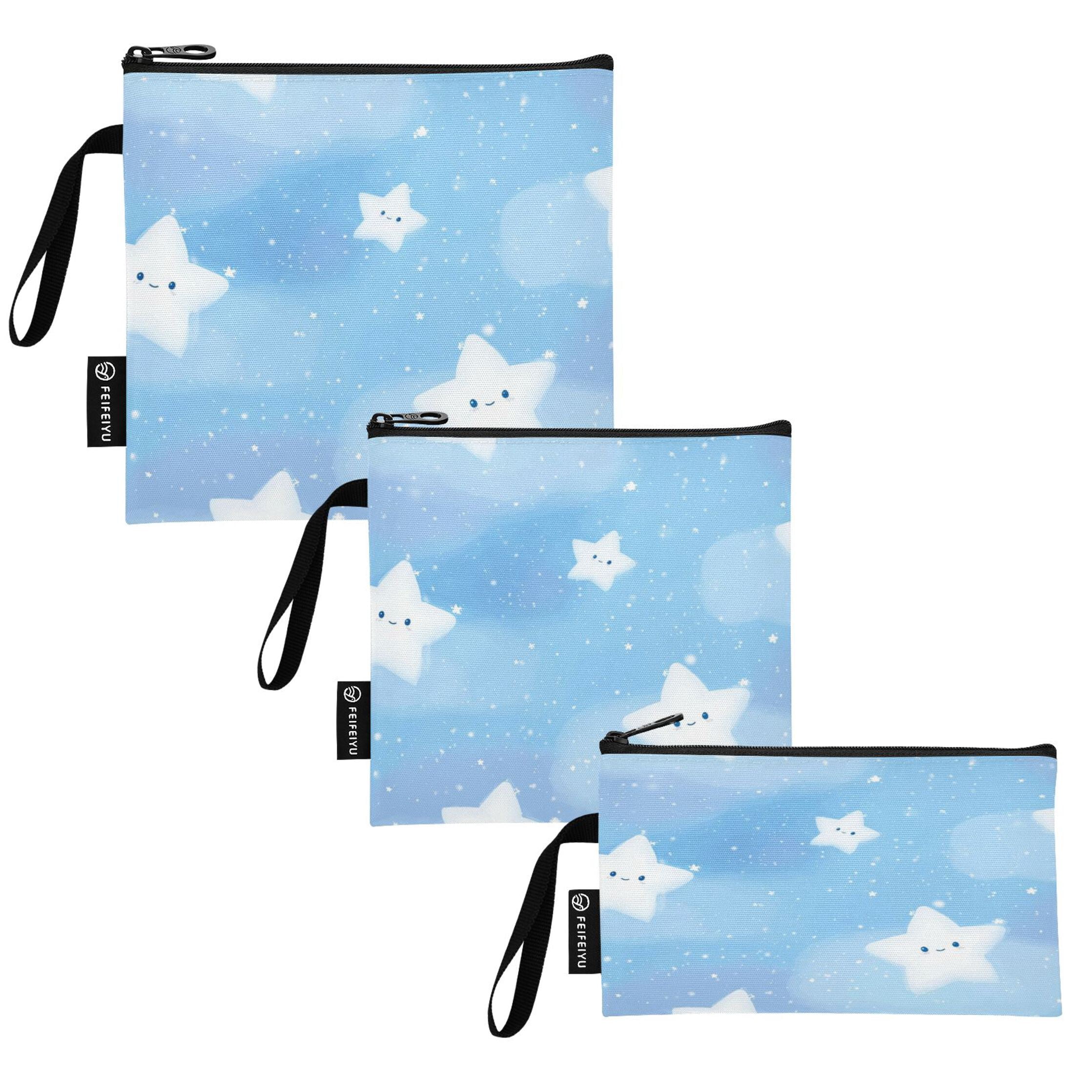 Set of 3 Reusable Storage Bags with Zipper , Food Storage & Bread ...