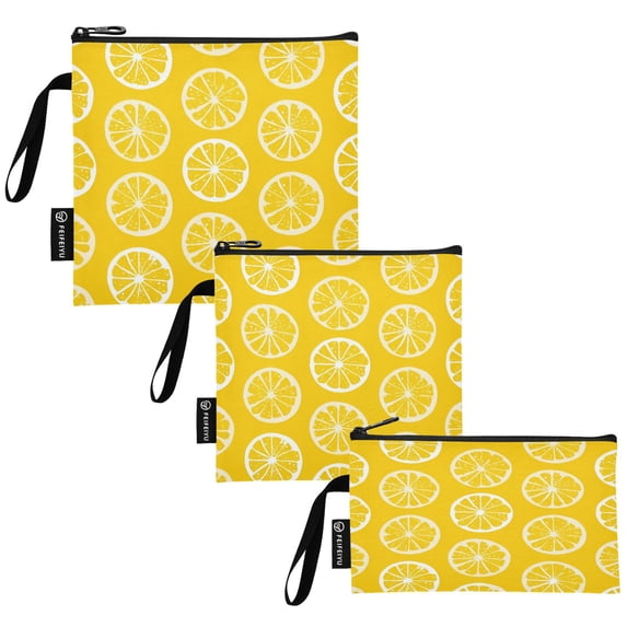 Set of 3 Reusable Storage Bags with Zipper , Food Storage & Bread ...