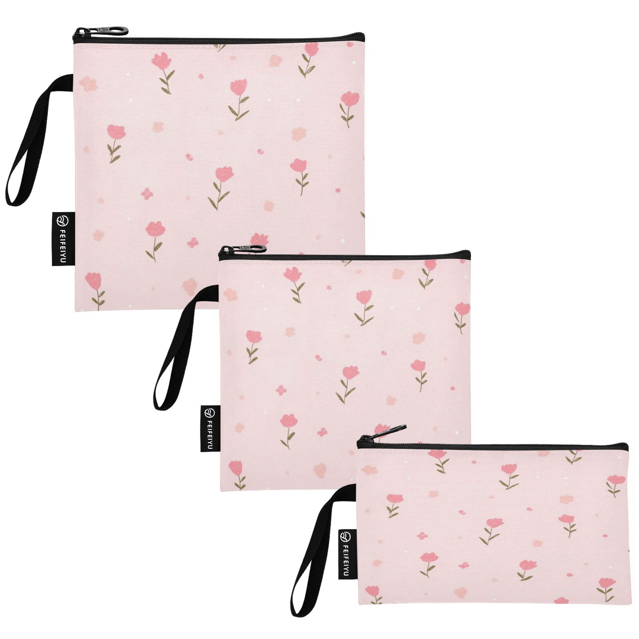 Set of 3 Reusable Storage Bags with Zipper , Food Storage & Bread ...