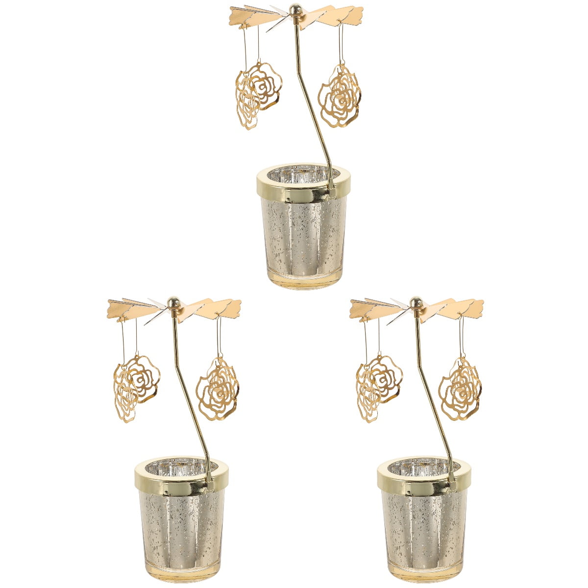 Set of 3 Rotating Candle Holder Lights LED Banquet - Walmart.com
