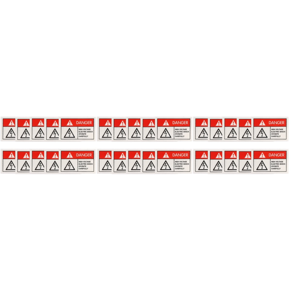 Set of 3 Safety Sign Signs Adhesive Backside Garage Warning Sticker ...