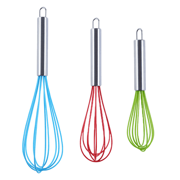 Thyme & Table 3-Piece Silicone Whisk Set, Multi Size - Walmart.com