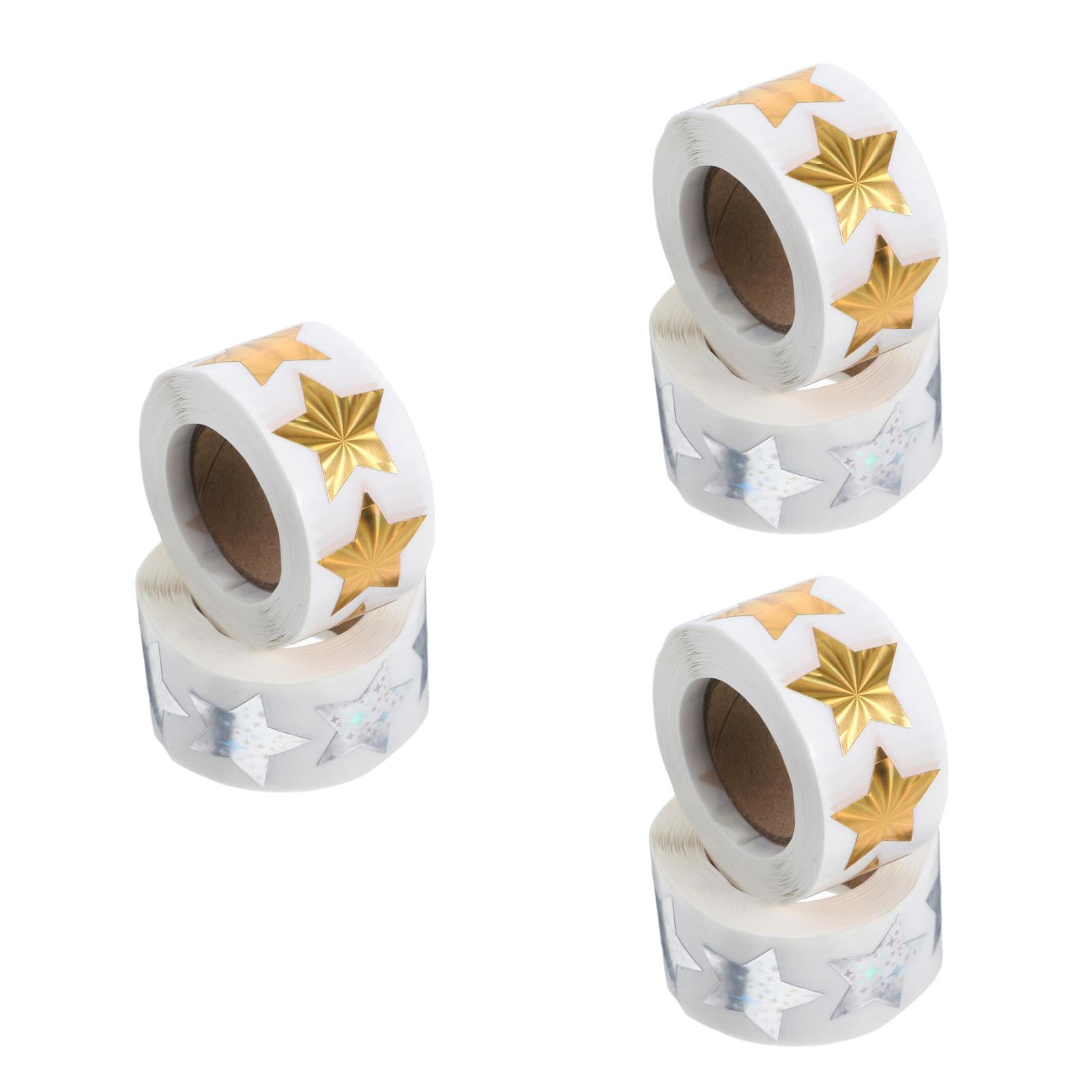 Set of 3 Silver Star Stickers Cutouts Birthday Party Decorations ...