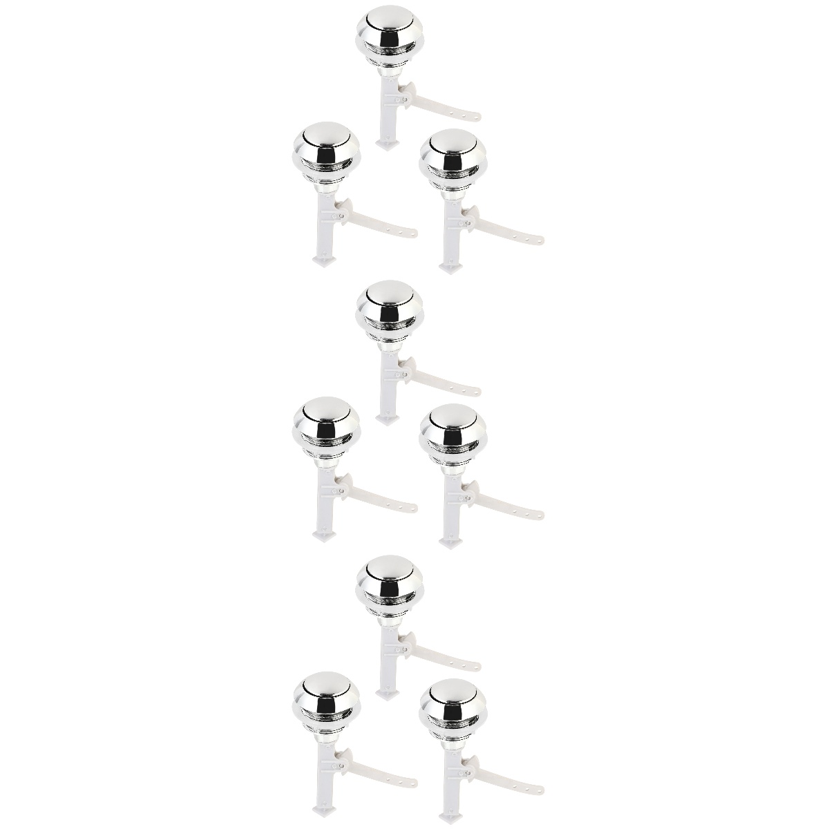 Set of 3 Single Flush Toilet Push Button Water Tank - Walmart.com