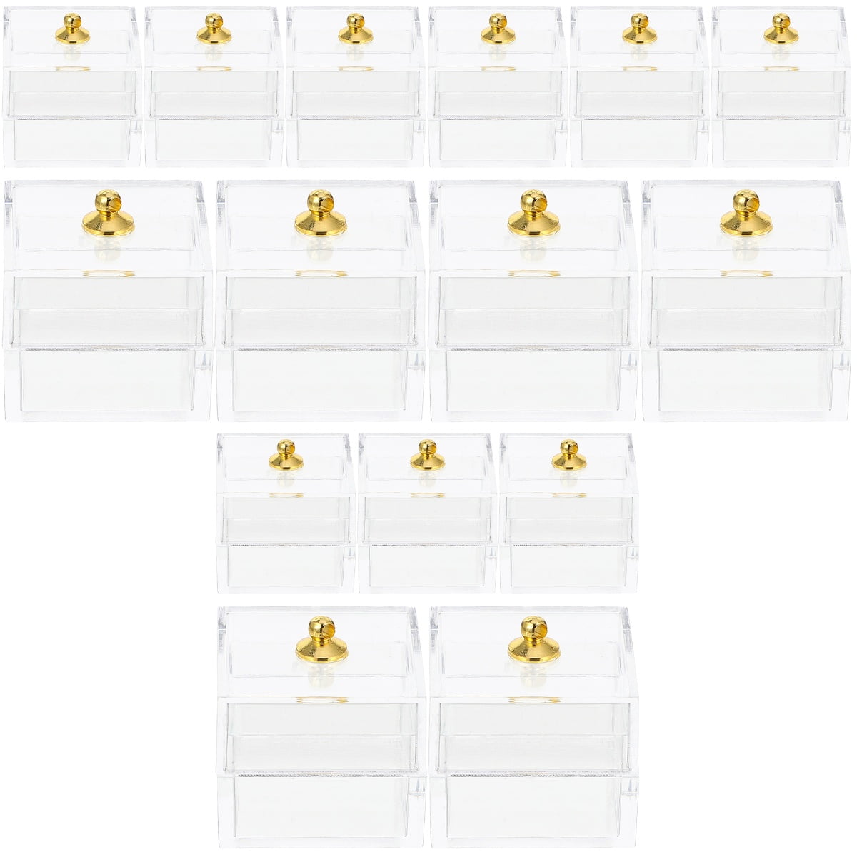 Set of 3 Small House Accessories Containers Doll Storage Mini Boxes for ...